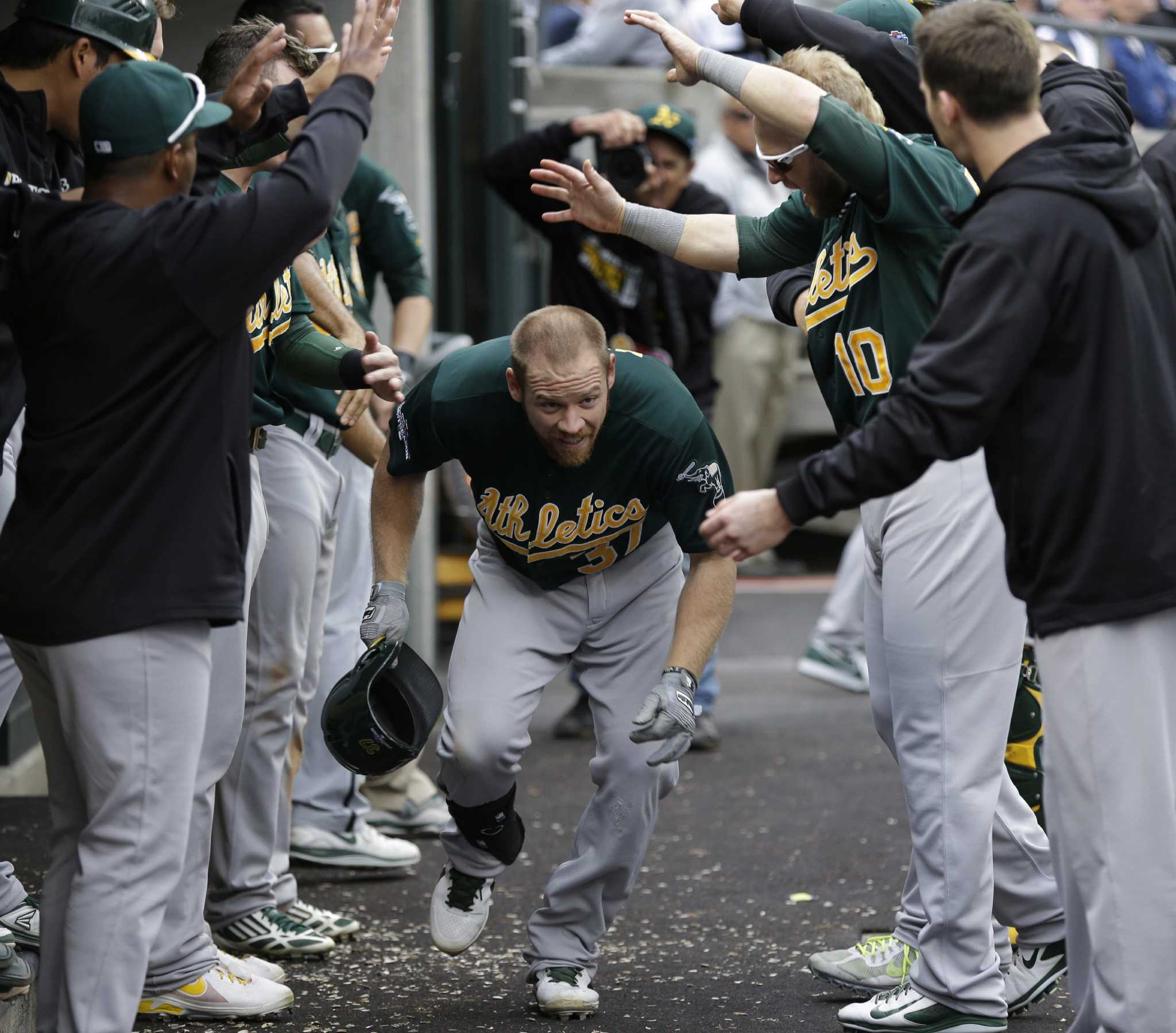 A's top Tigers 6-3 for 2-1 AL division series lead