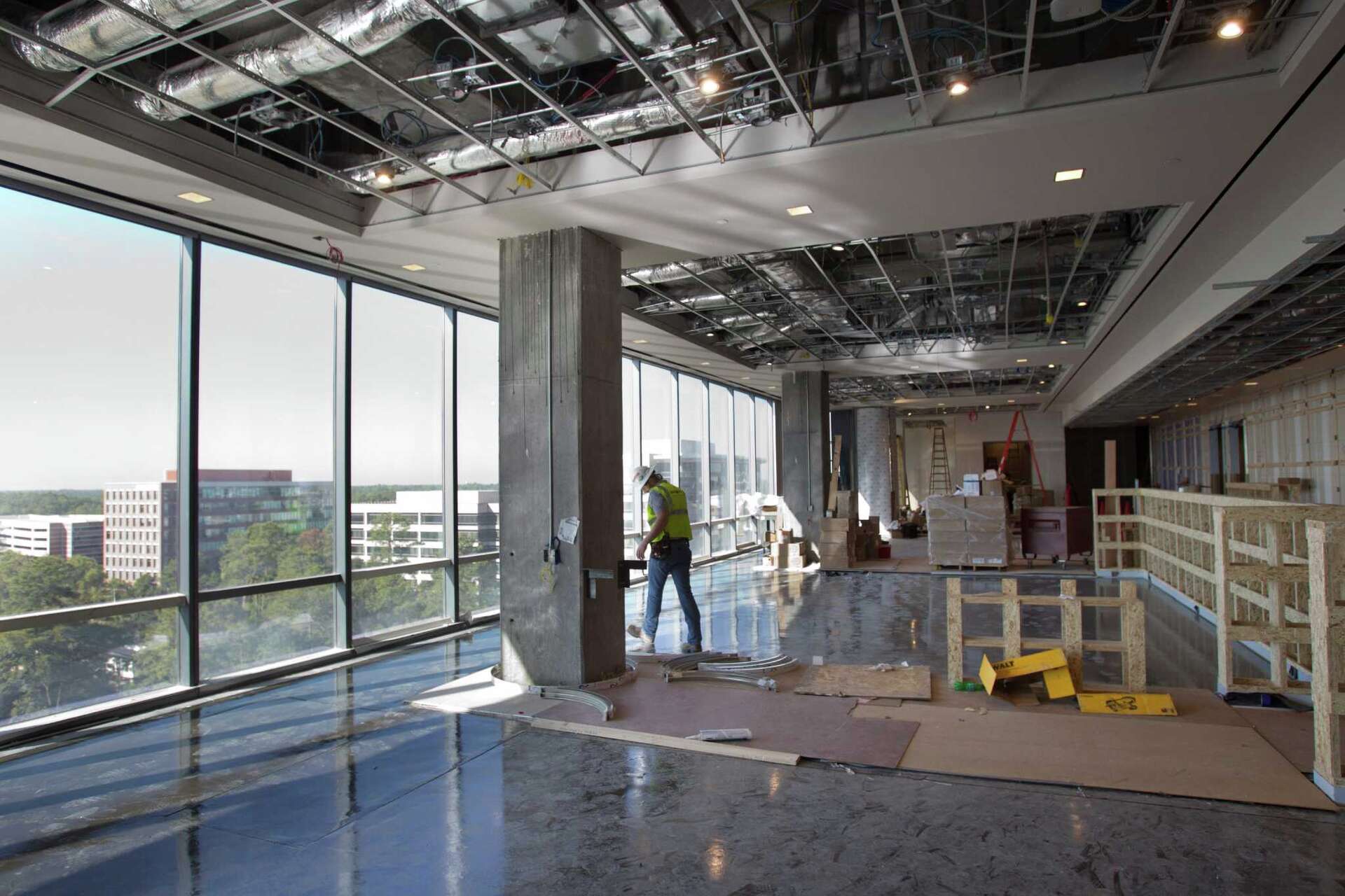 Above the treetops: Anadarko's new Woodland's building nears completion