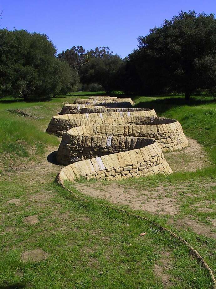 Sculptor Andy Goldsworthy enlists felled tree - SFGate