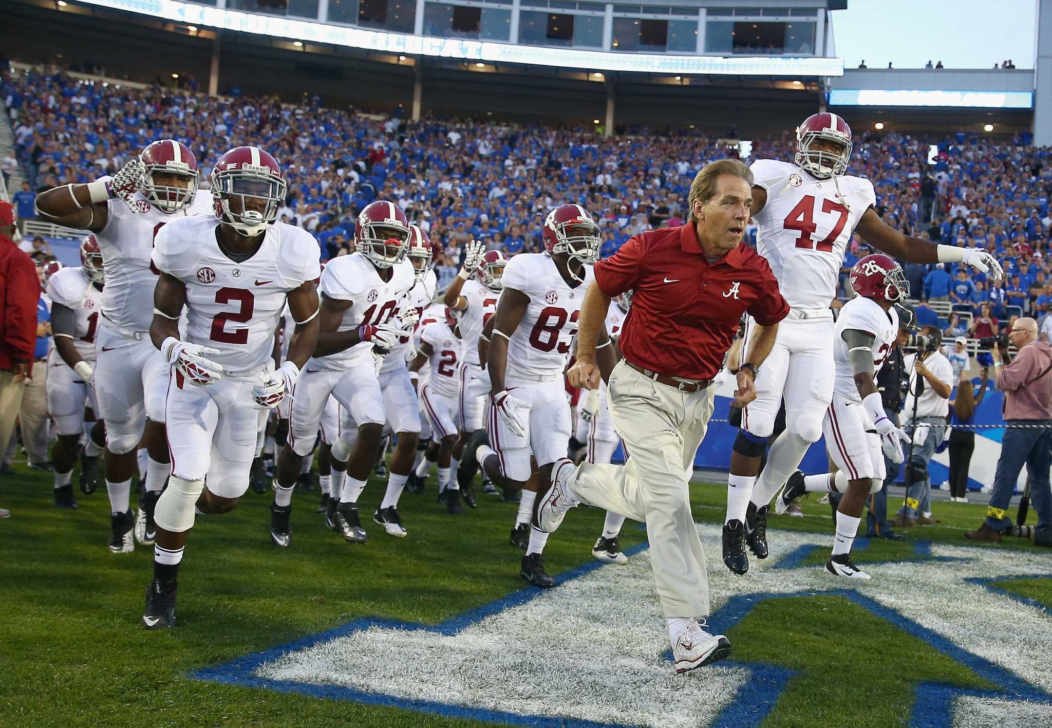 College football approaches midfield