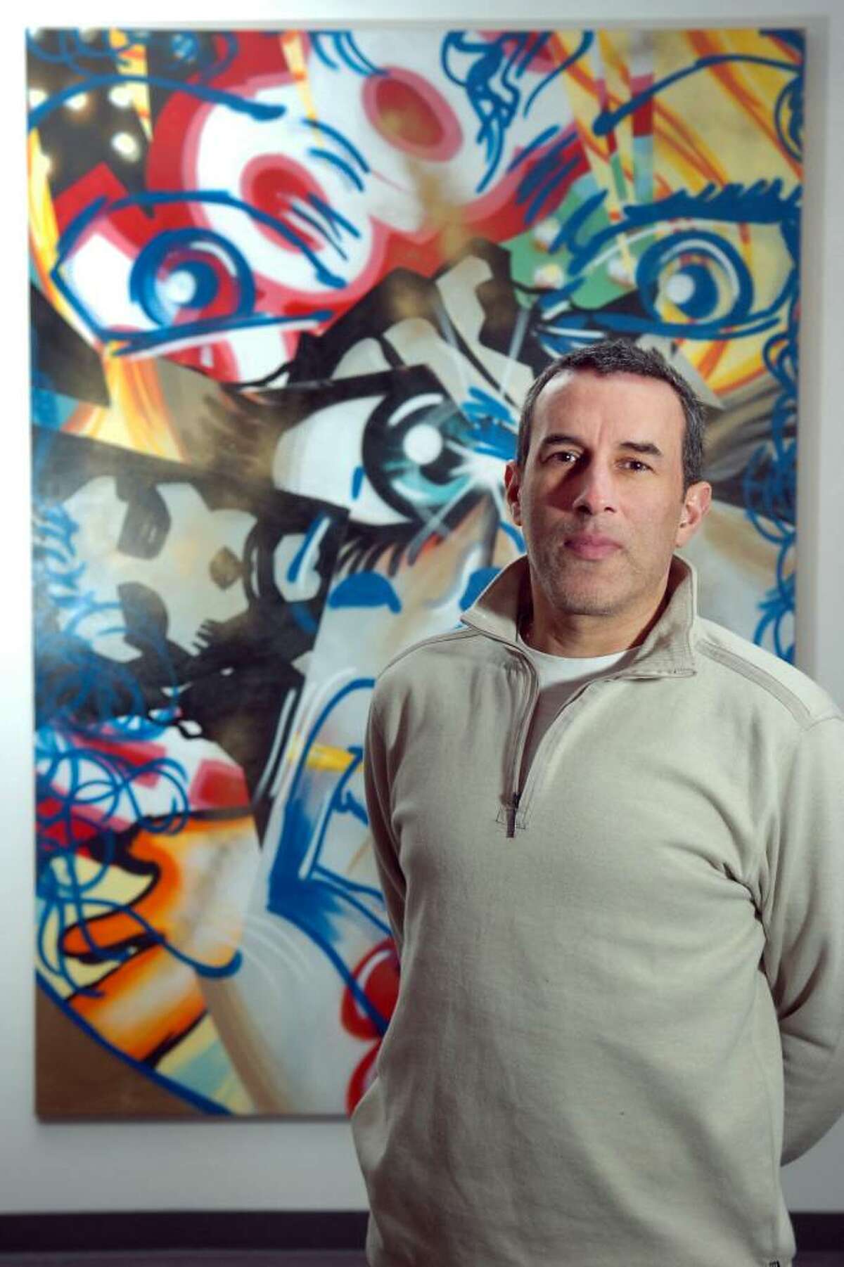 Graffiti artist moves from train yards to art galleries