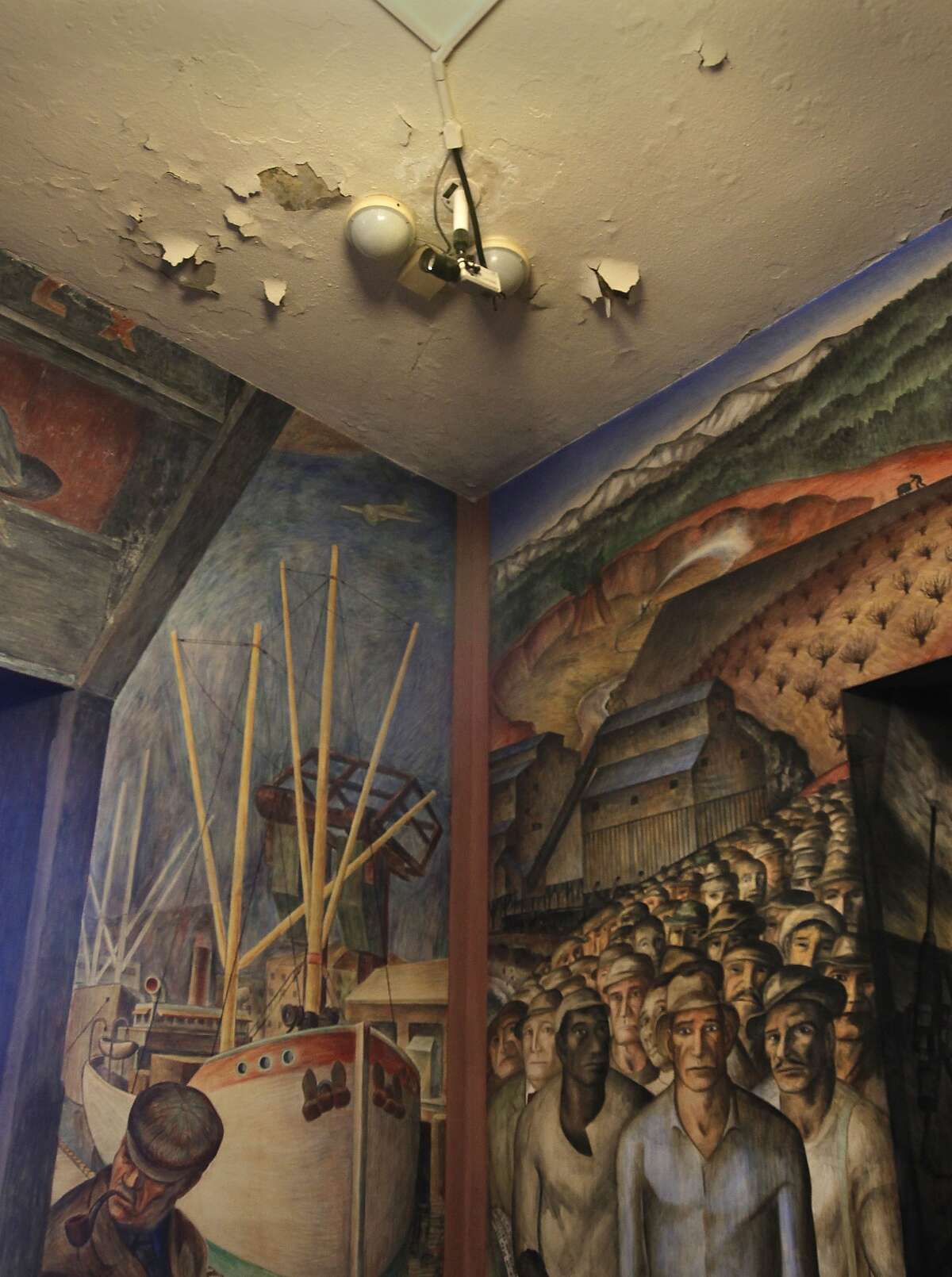 Coit Tower mural restoration infuses S.F. landmark with color