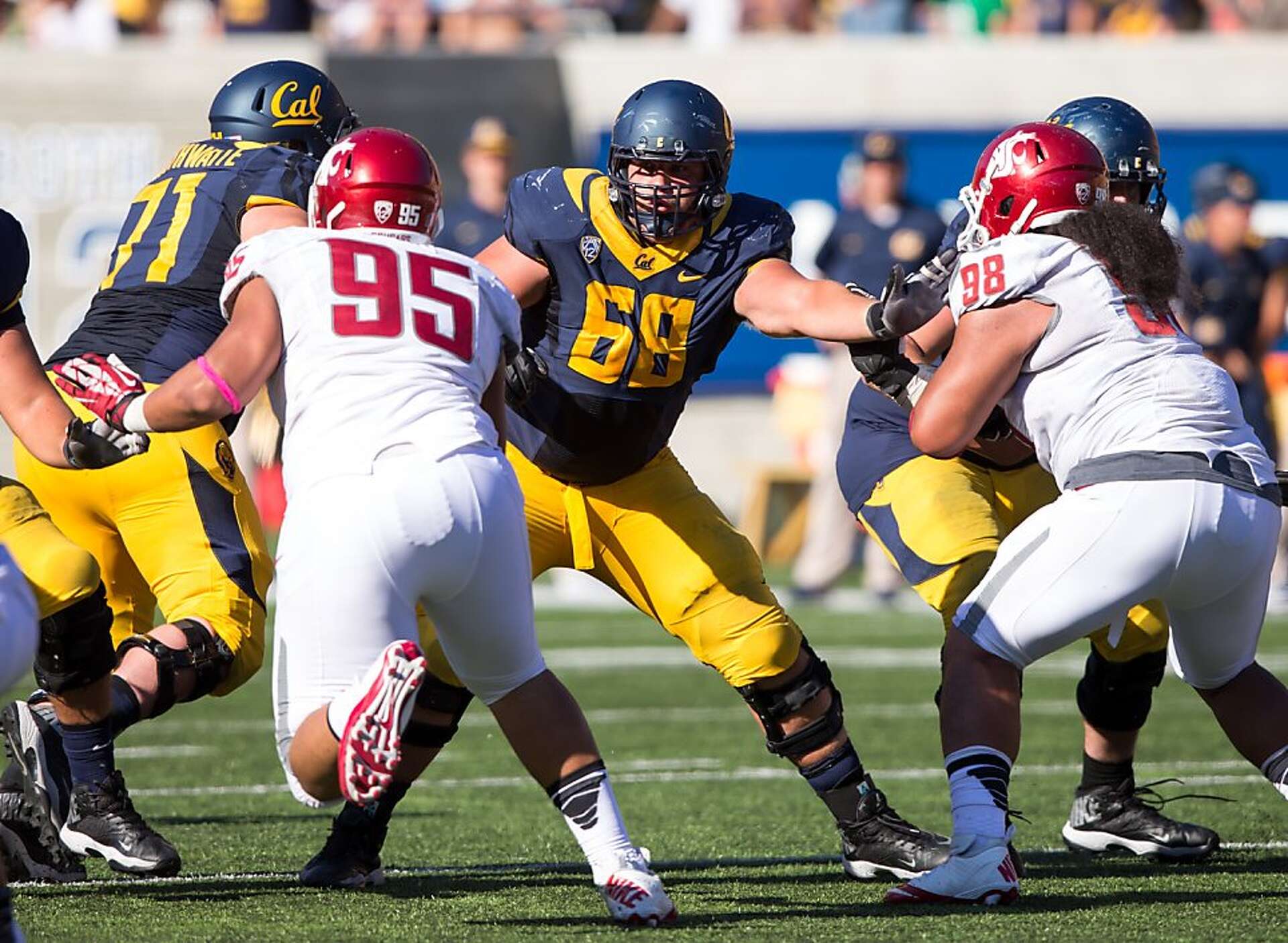 Bright Cal lineman Brazinski gets chance on field