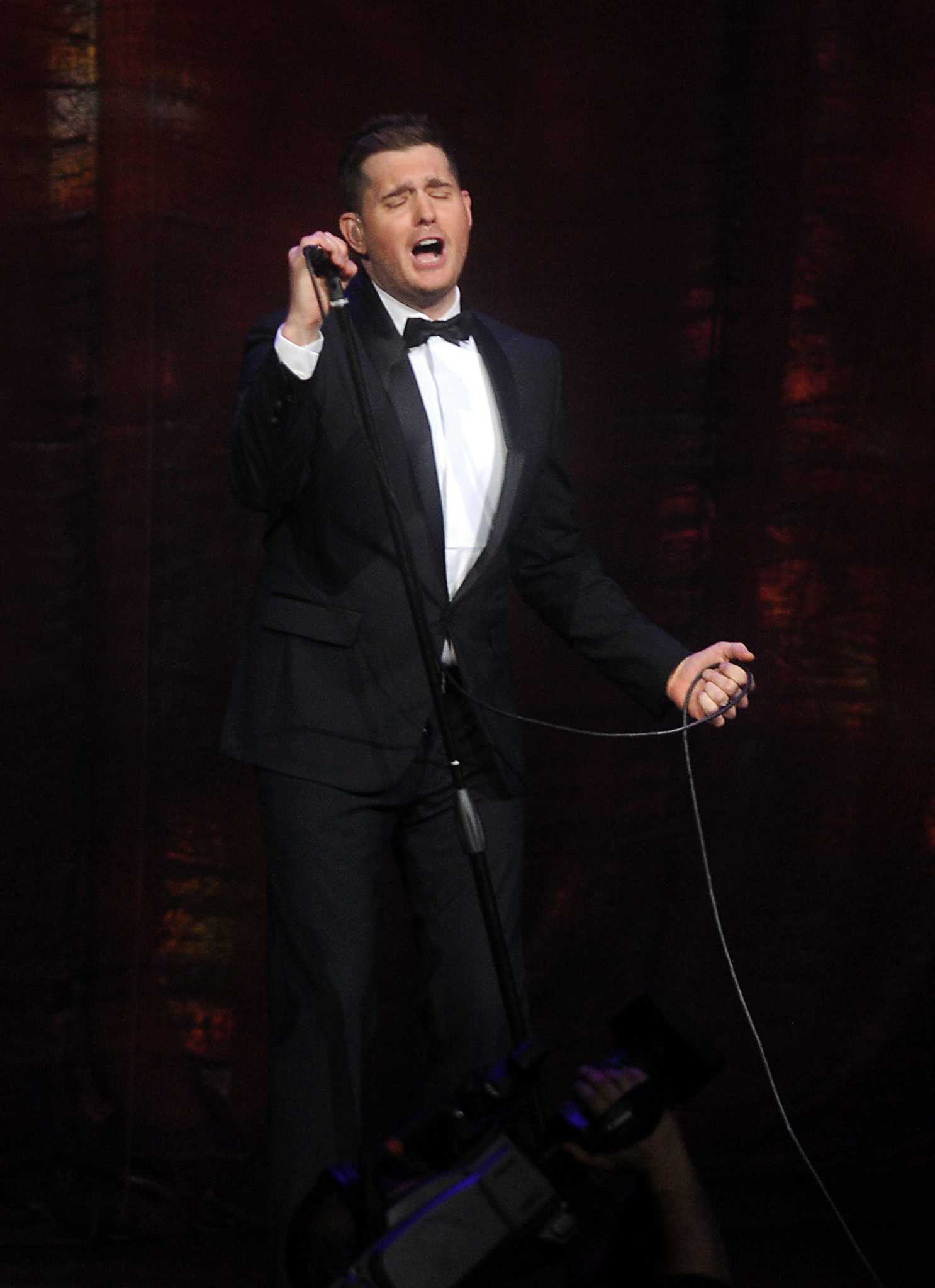 Michael Buble sings to Houston
