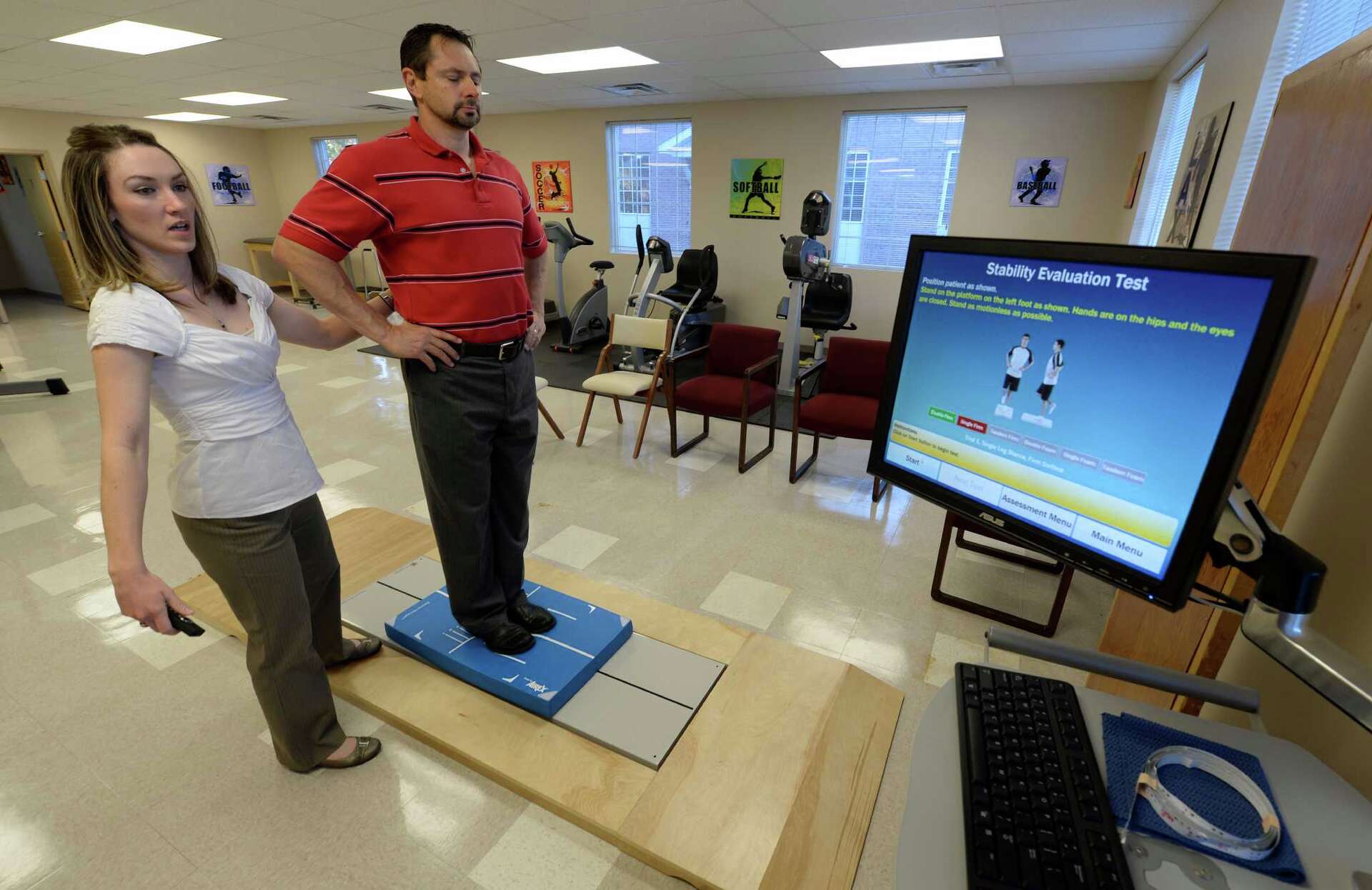 Test for concussion tries to assess the proper balance