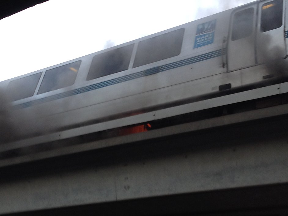 BART delayed through Orinda after train fire