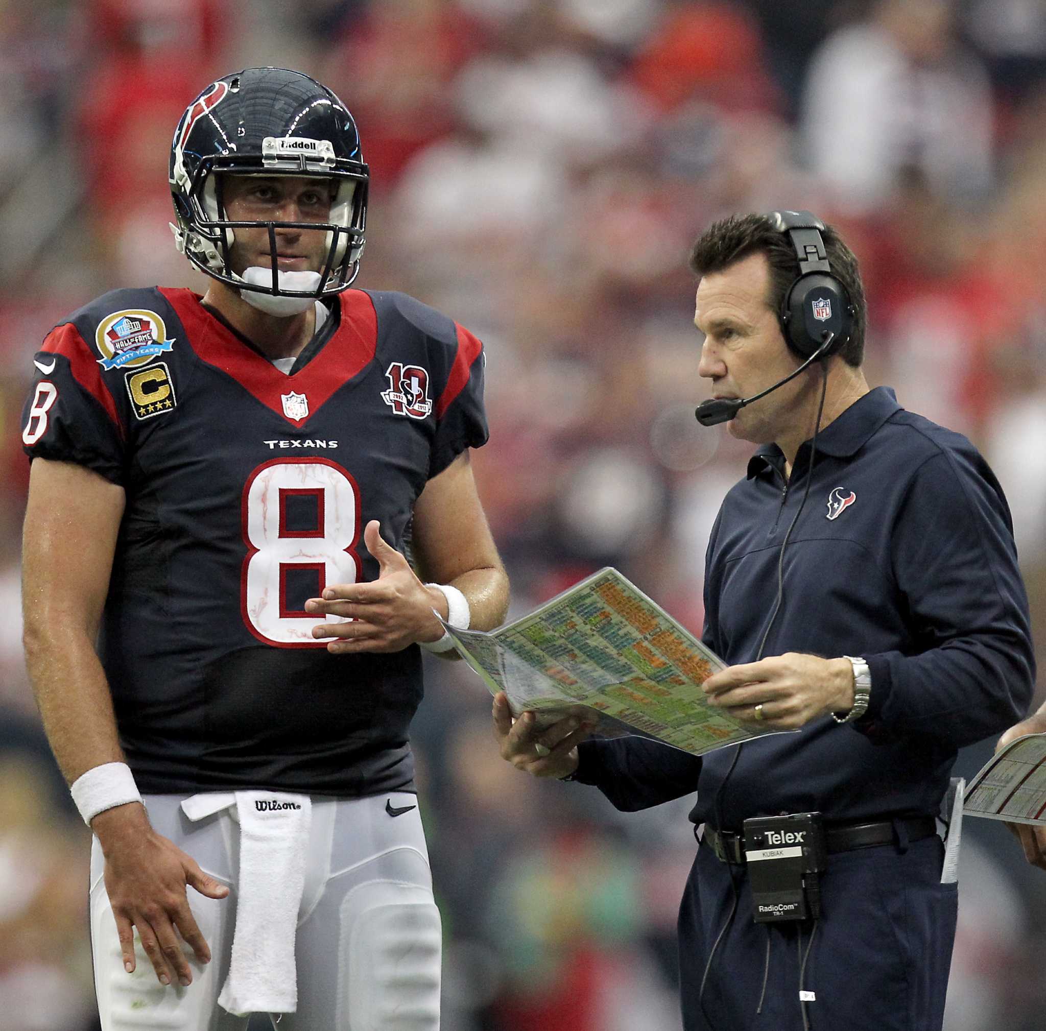 Schaub's heyday with Texans appears over