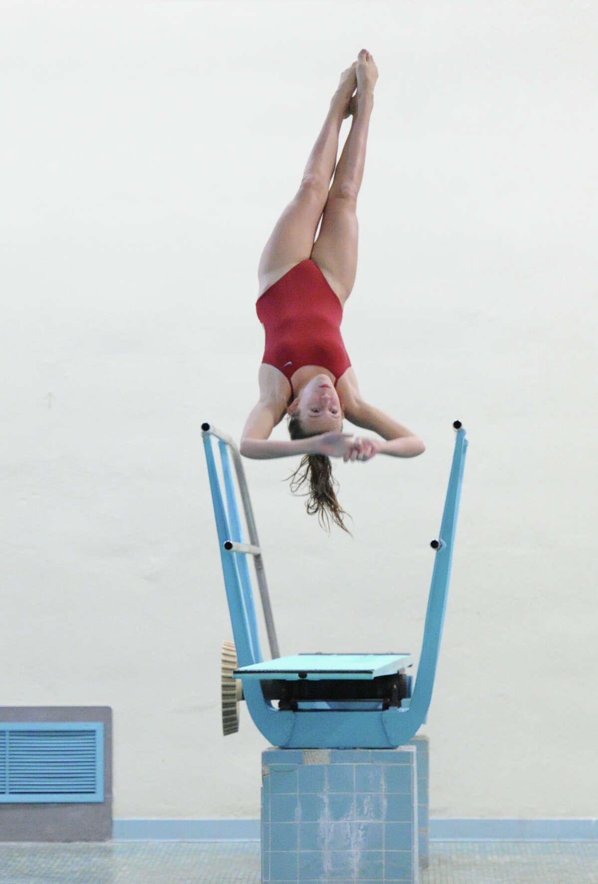 Westhill's Rachel Burston repeats as FCIAC diving champ