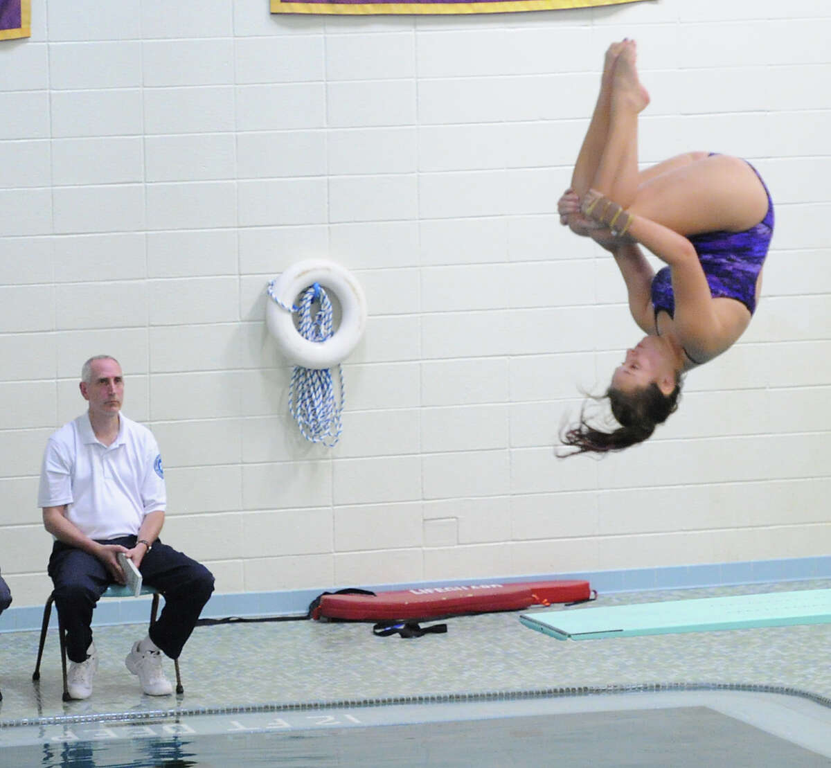 Westhill's Rachel Burston repeats as FCIAC diving champion