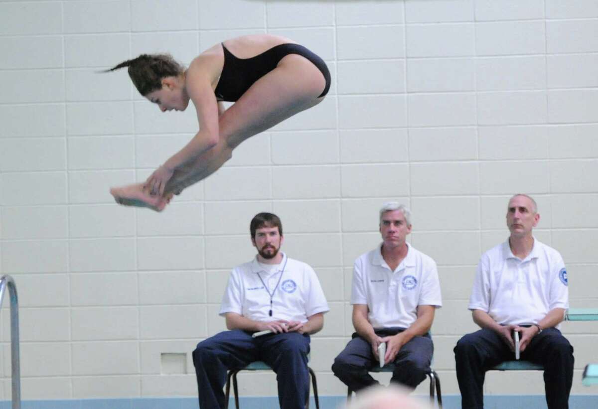 Westhill's Rachel Burston repeats as FCIAC diving champion