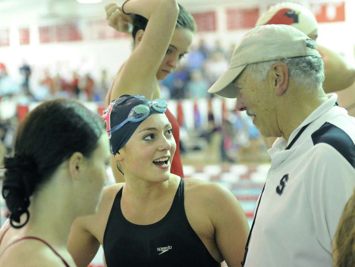 Abel and Bullock shine at girls swimming FCIAC's