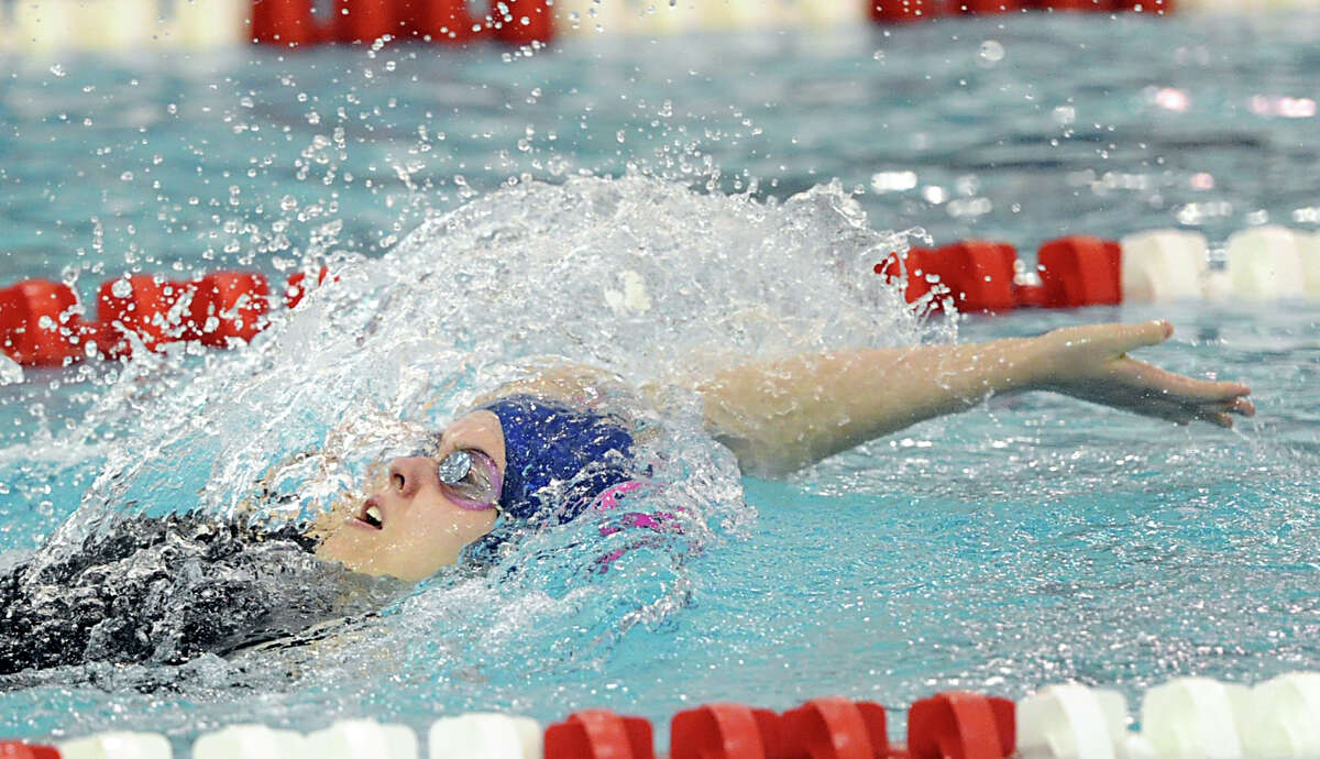 Abel and Bullock shine at girls swimming FCIAC's