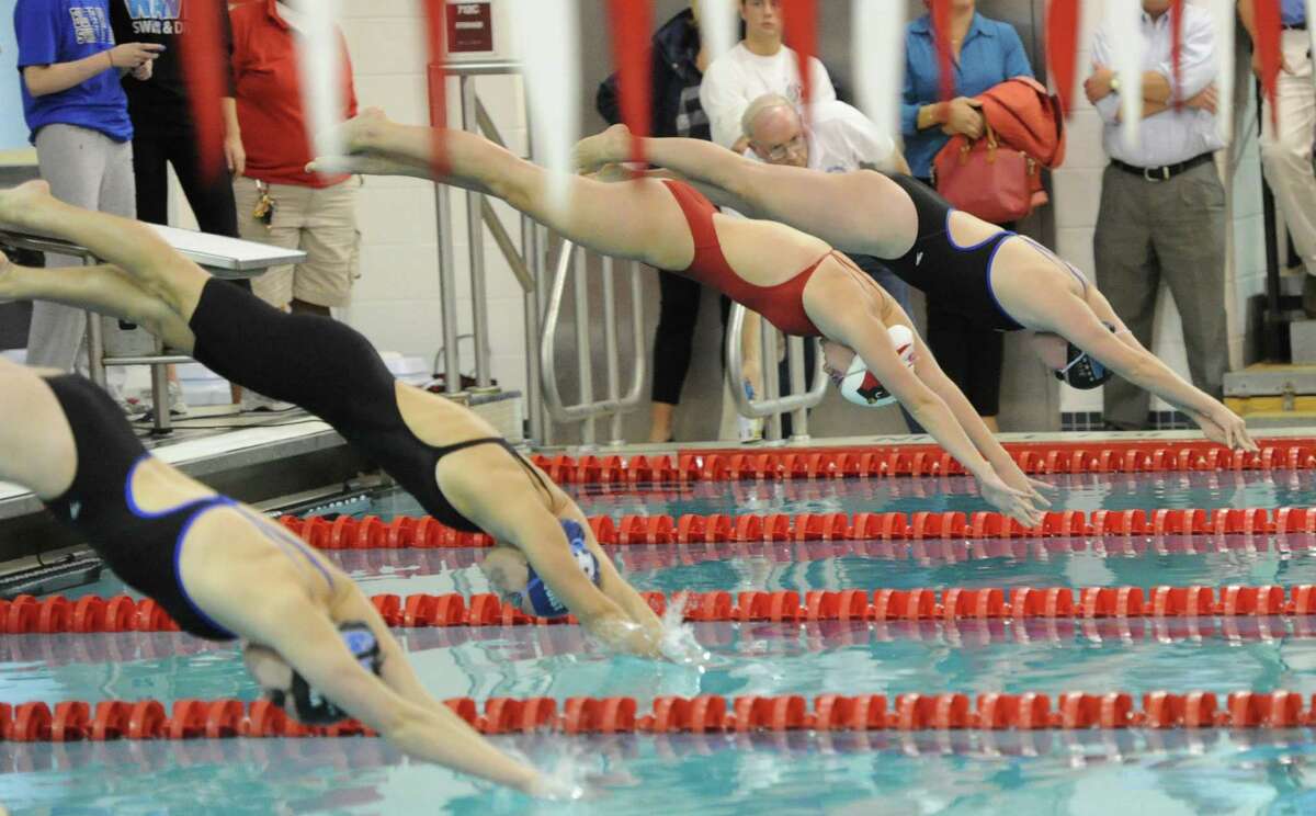 Abel and Bullock shine at girls swimming FCIAC's