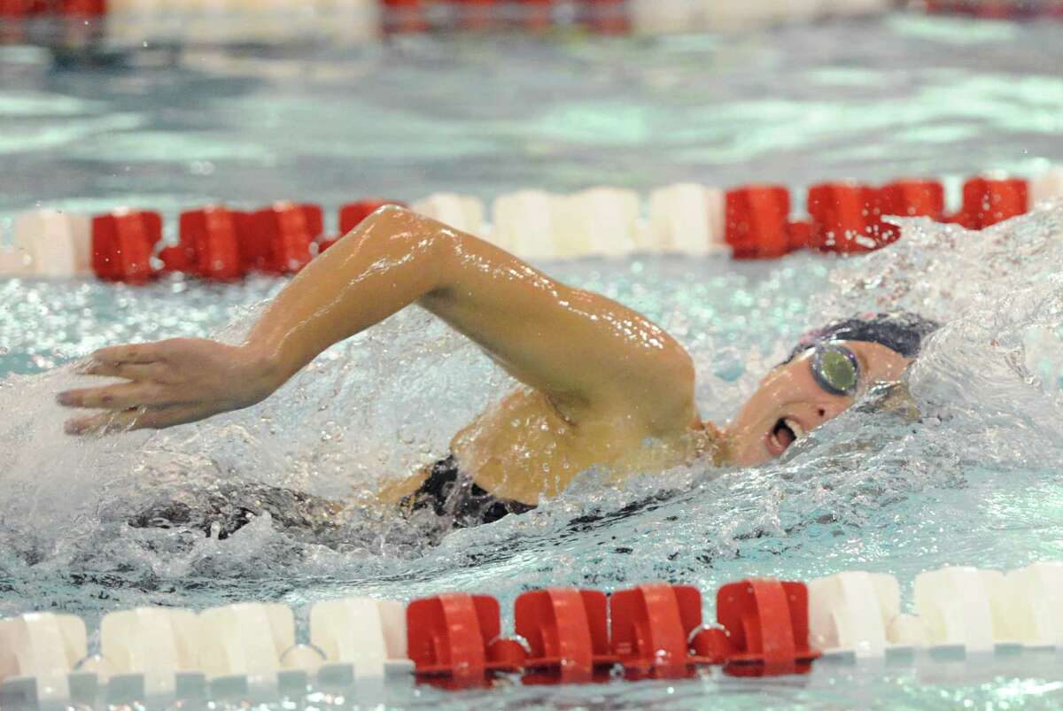 Abel and Bullock shine at girls swimming FCIAC's