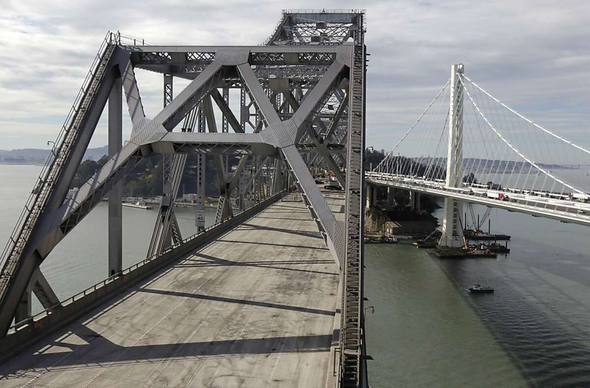 Demolition crews start chipping away at old Bay Bridge