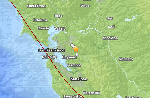 3.4 quake near San Ramon