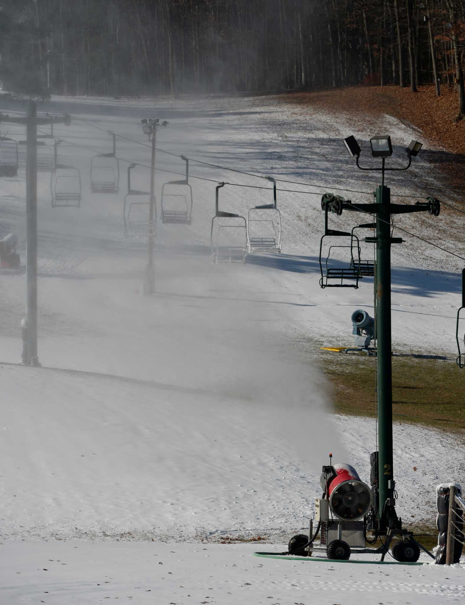 Photos: Making snow at Maple Ridge