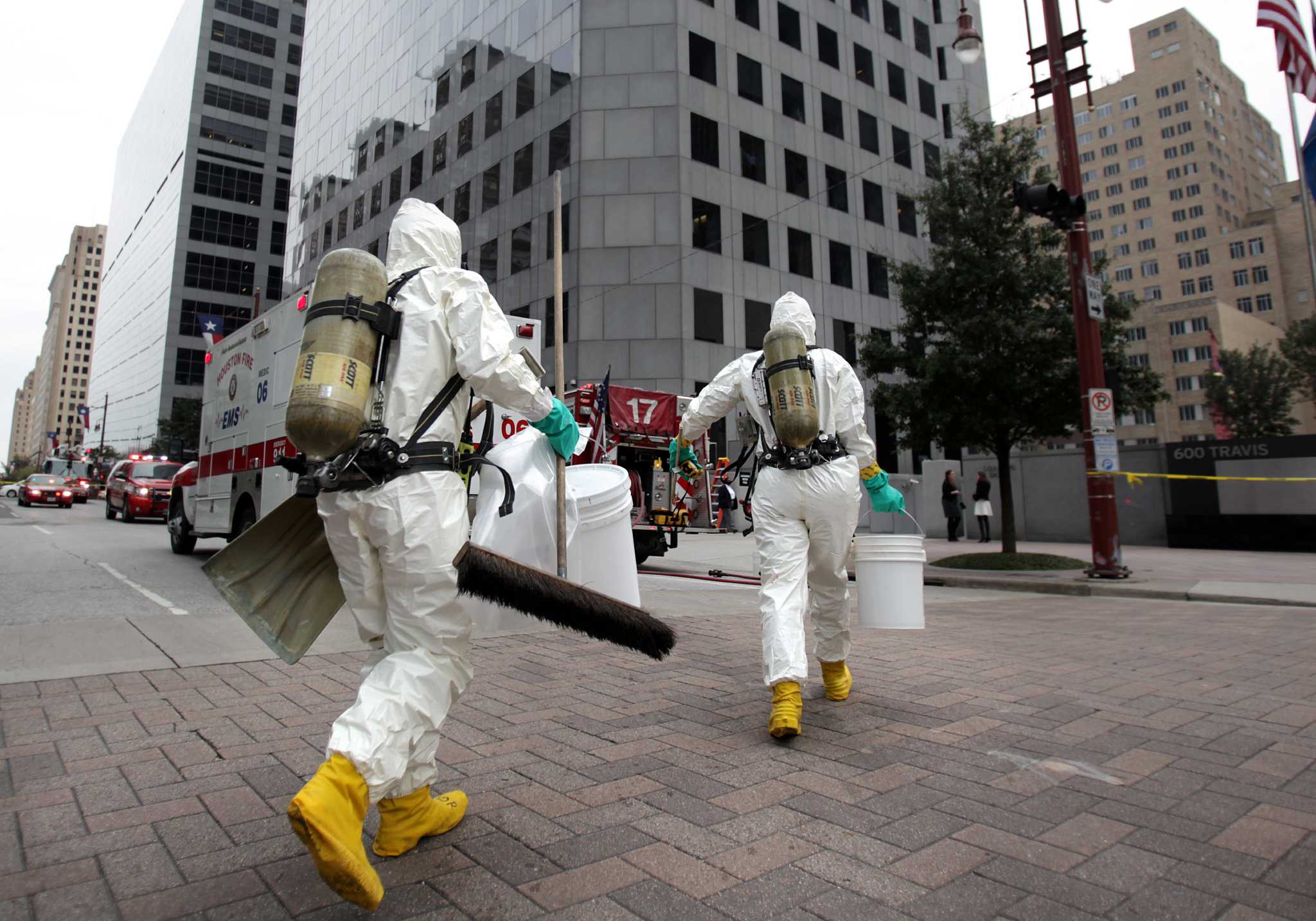 Two treated for chemical exposure at Chase Tower