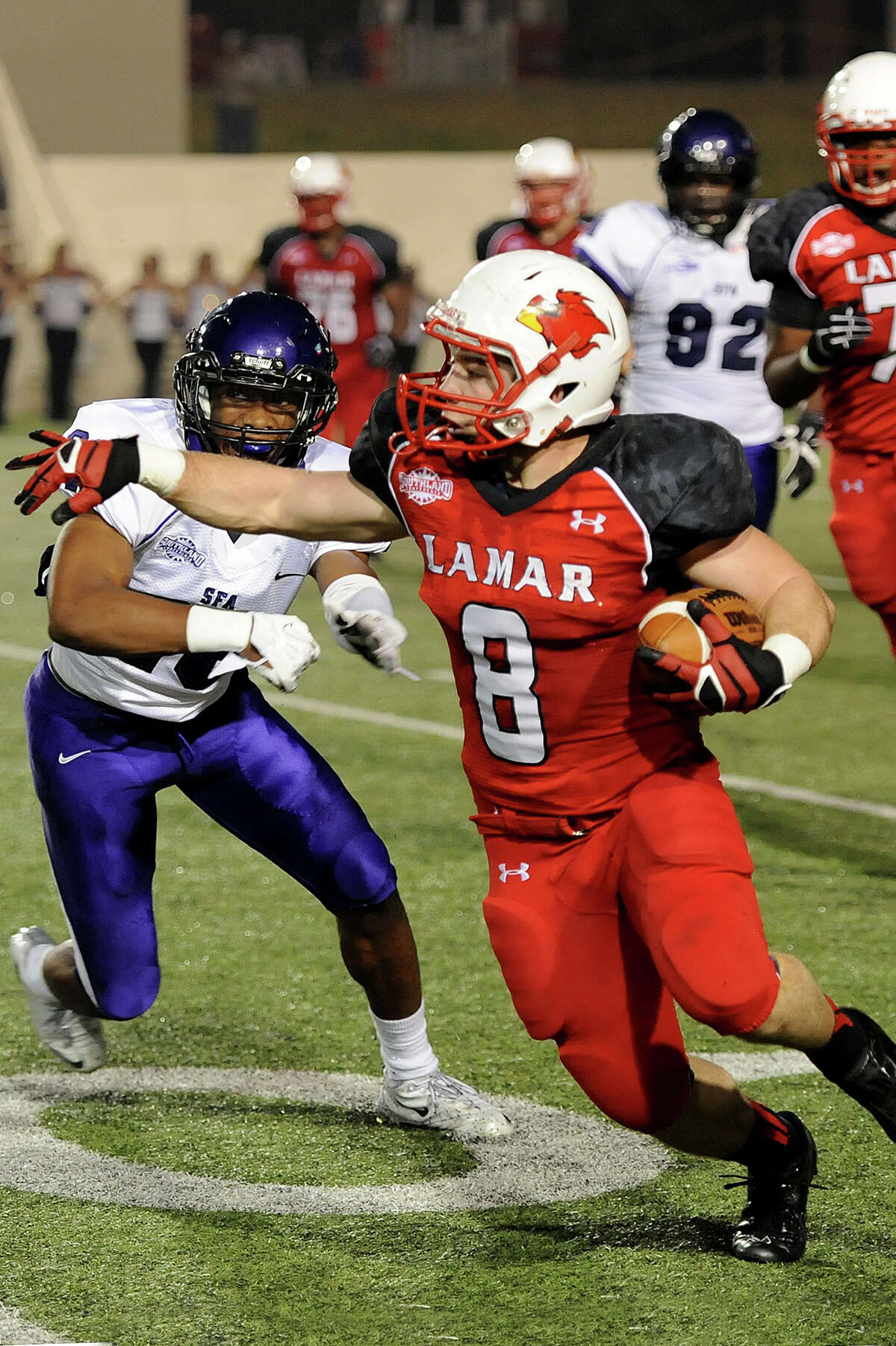 Lamar downs SFA in dramatic fashion