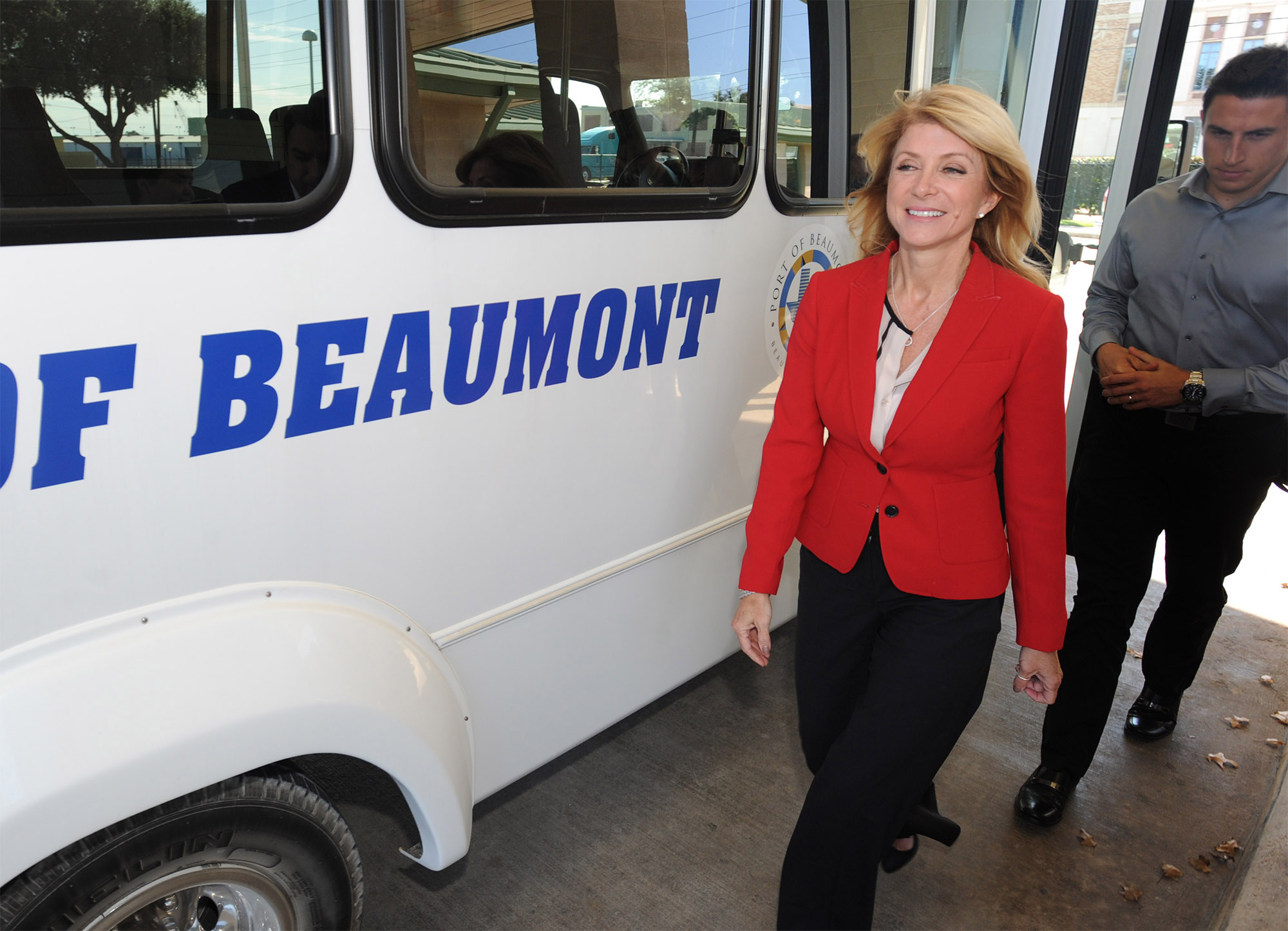 Candidate Davis tours Beaumont port