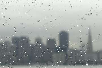 Light rain falling on parched Bay Area