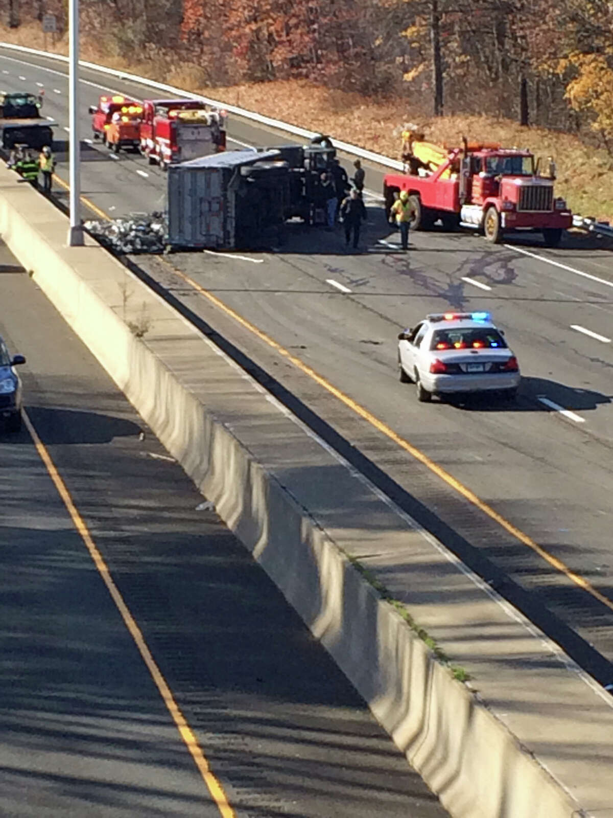 Truck crash closes I-95 south for four hours