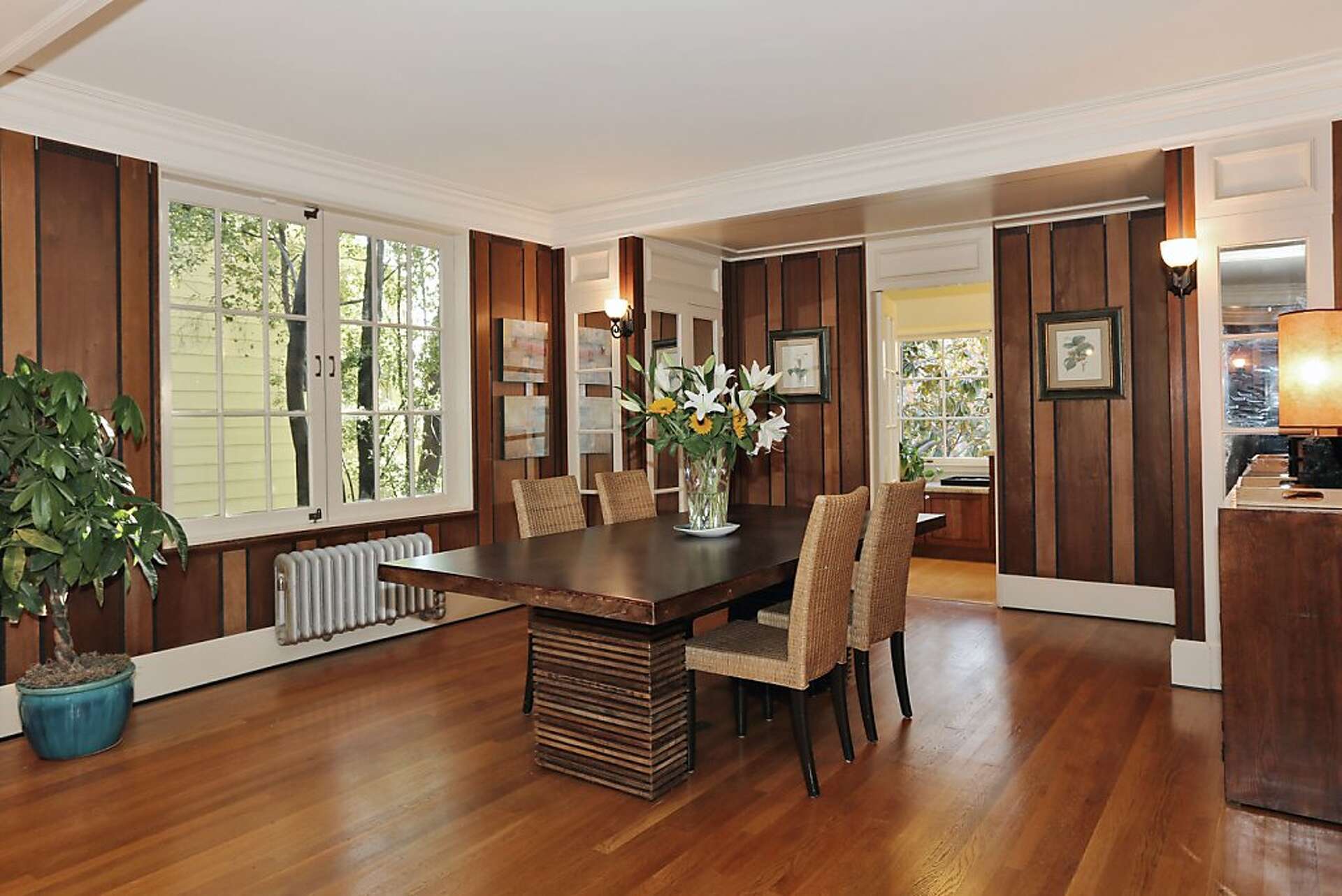 Maybeck home offers living spaces on 2 levels