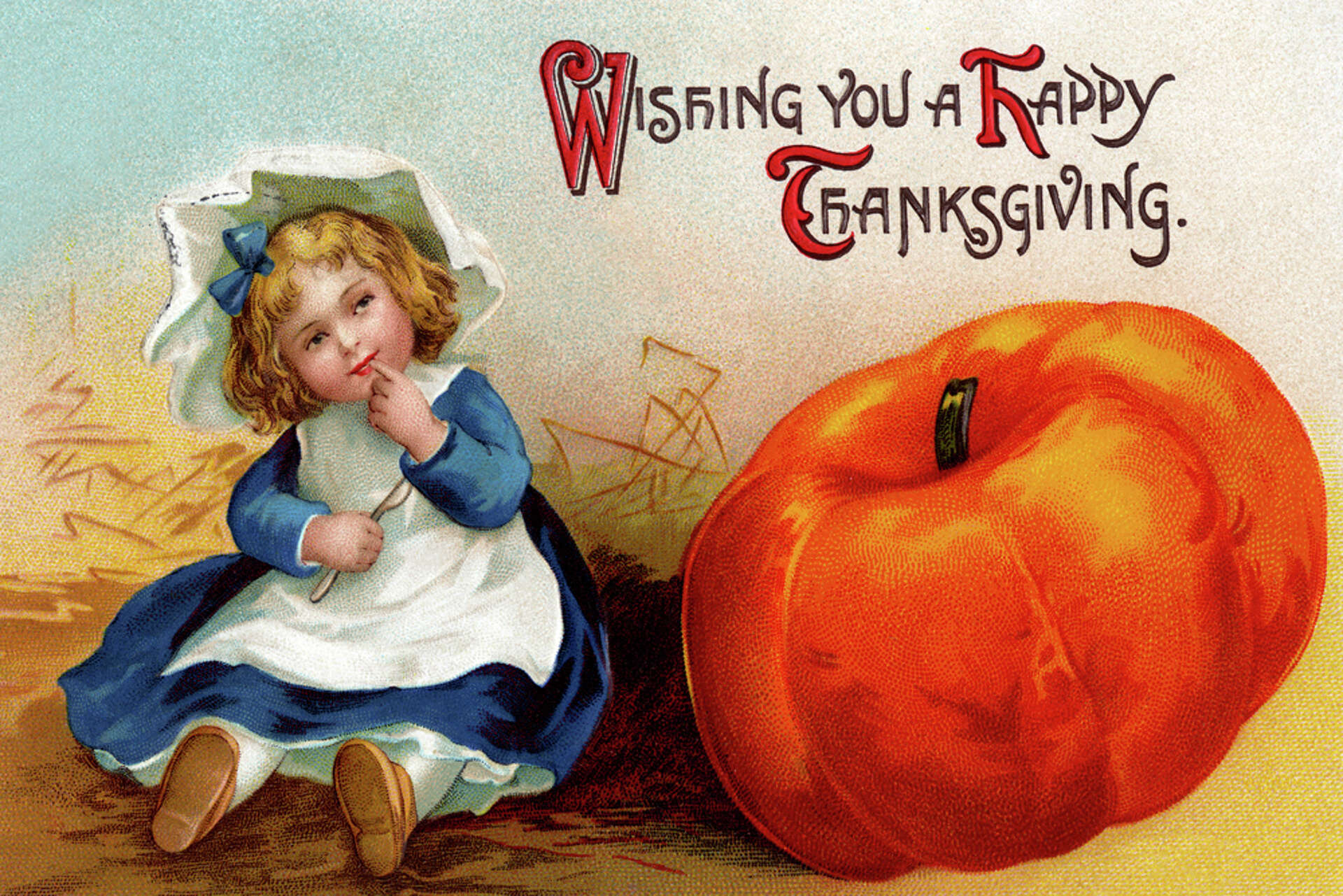 Antique Thanksgiving cards show the sentiments of old