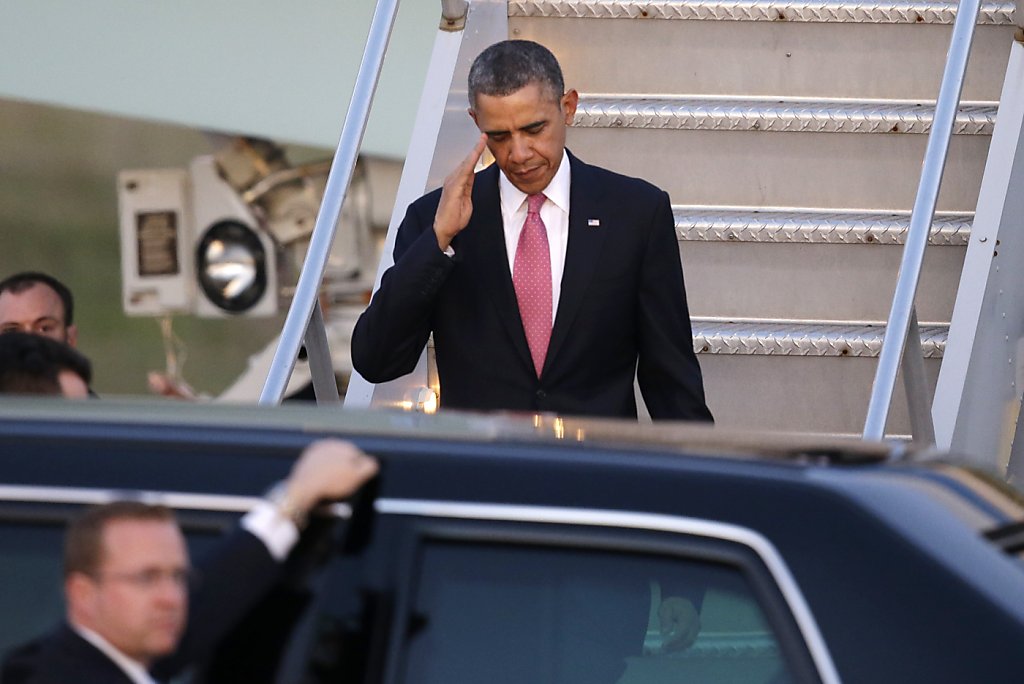 Obama visits S.F. during his toughest times