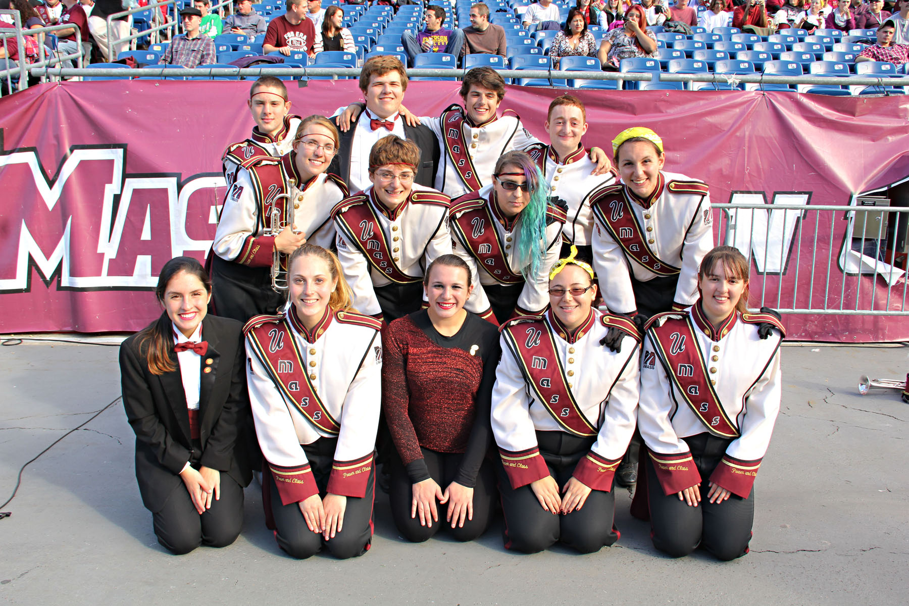 They love (marching in) a parade