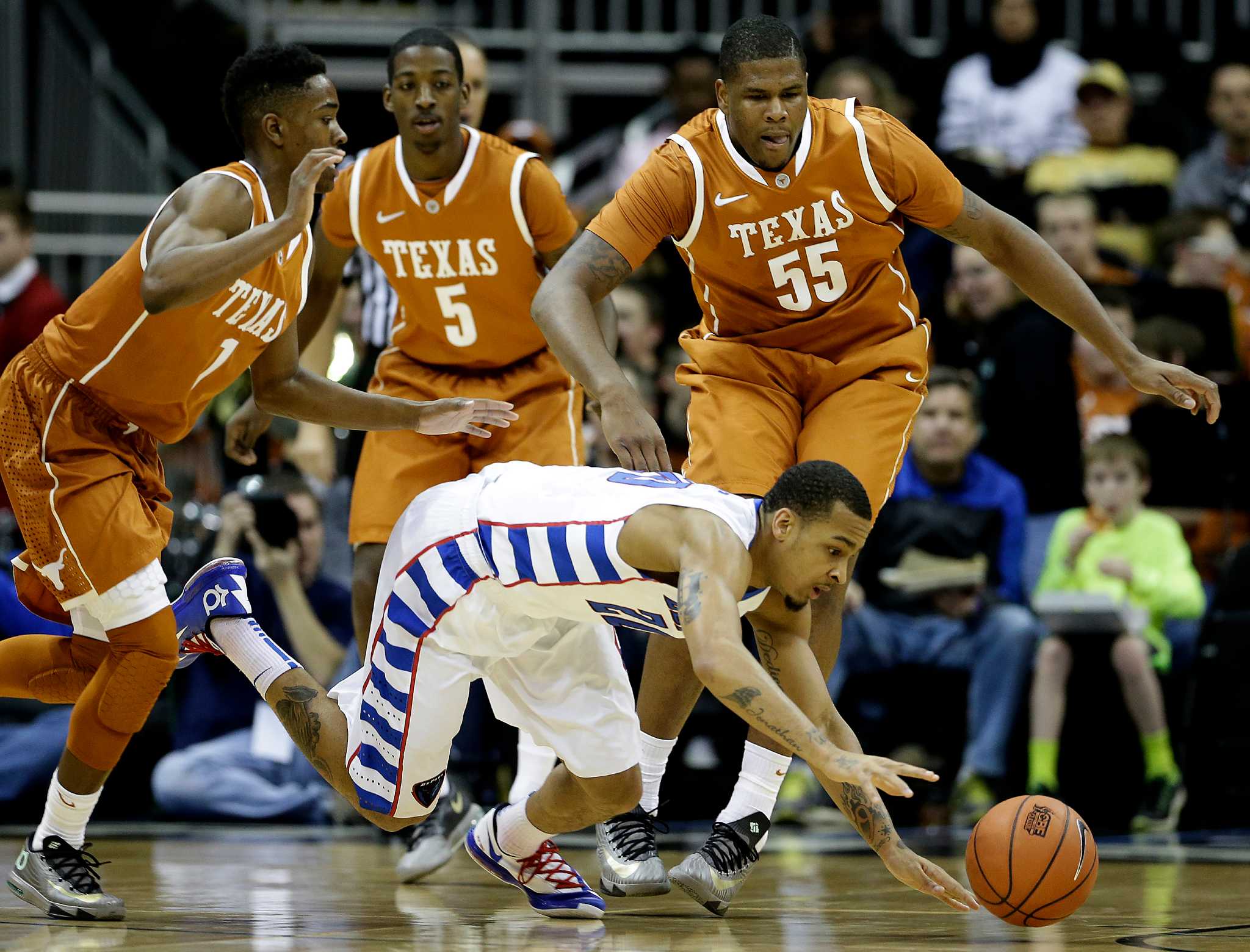 Ridley leads Texas to 77-59 victory over DePaul