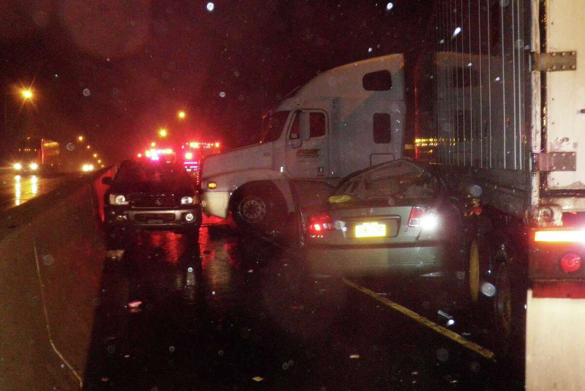 10 injured in Saugatuck Bridge crash between jack-knifed truck, 5 cars