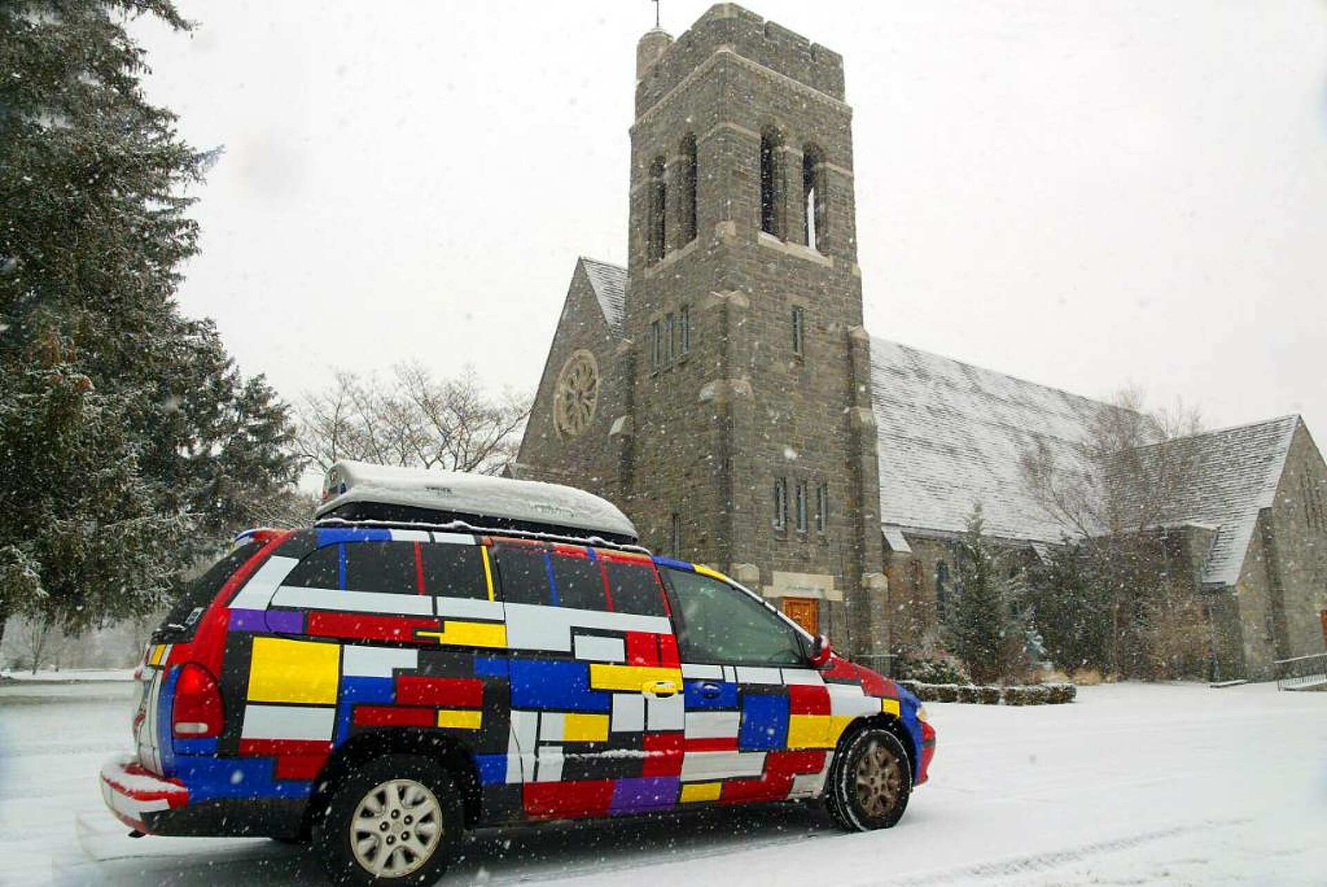 'Partridge' van fuels Fairfield food drive