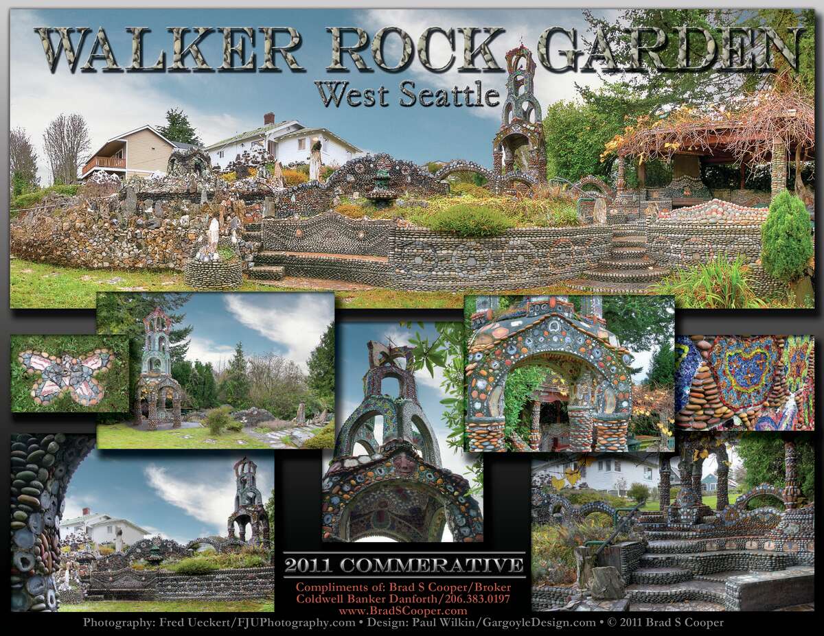 West Seattle home, noted rock garden for sale