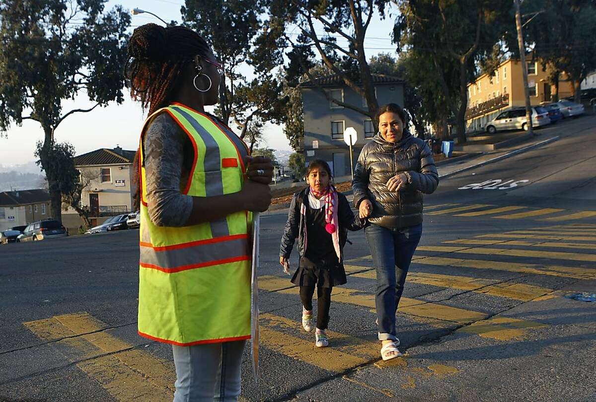 Walking 'school bus' helps put kids on course