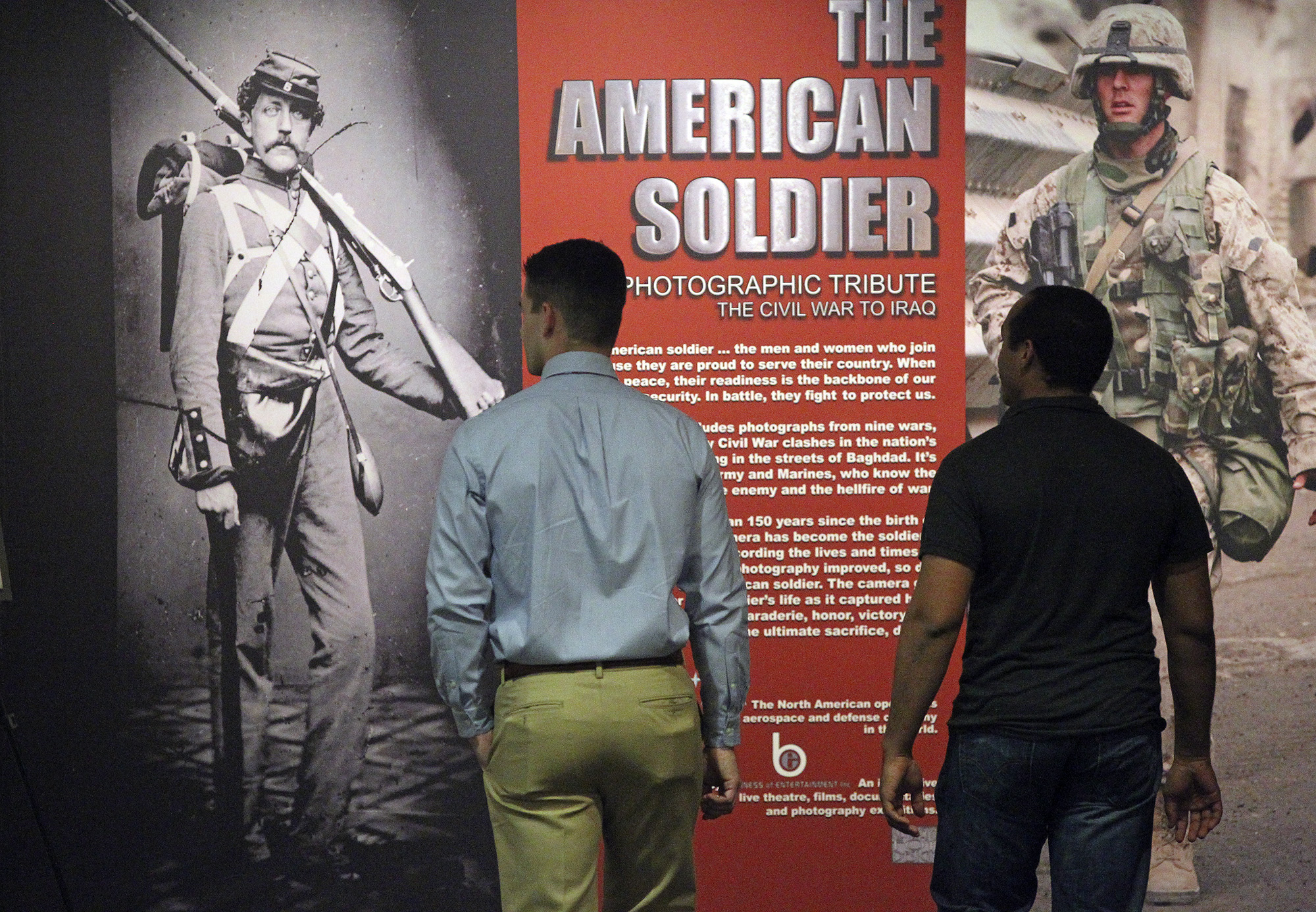 Showing soldiers through the years