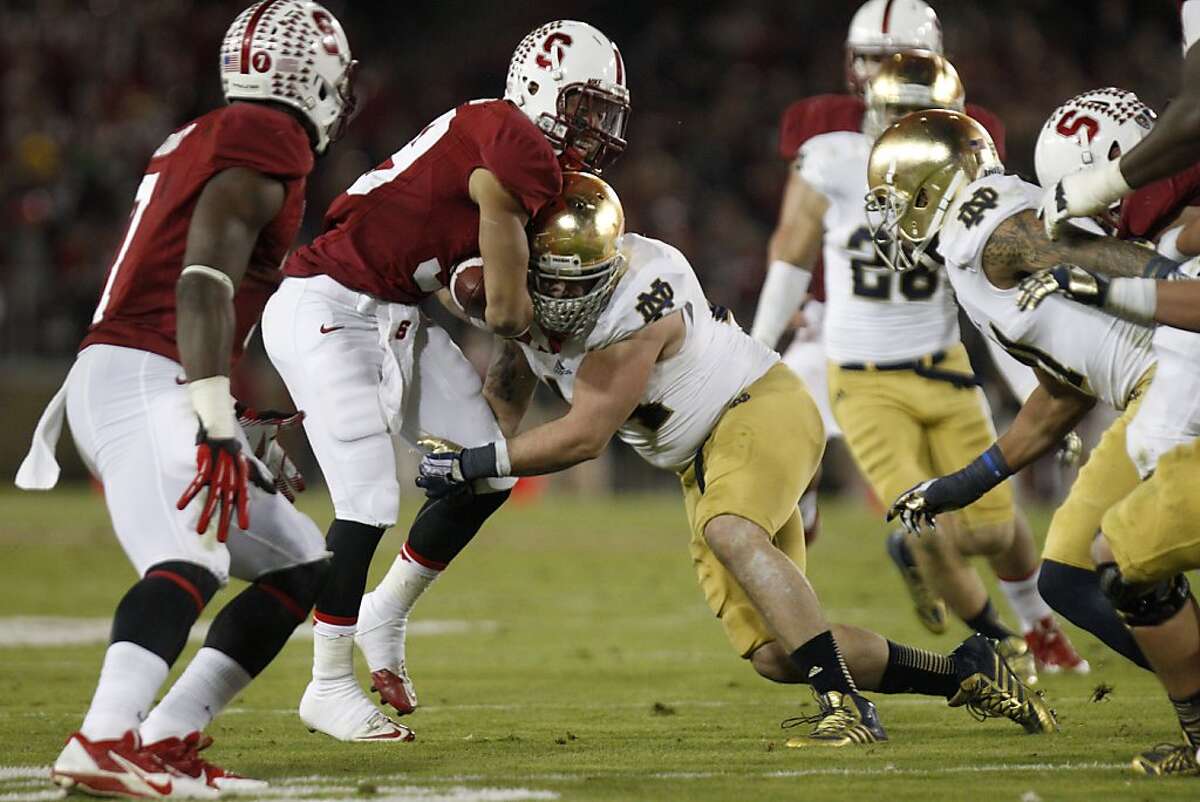 Stanford holds off Notre Dame 27-20