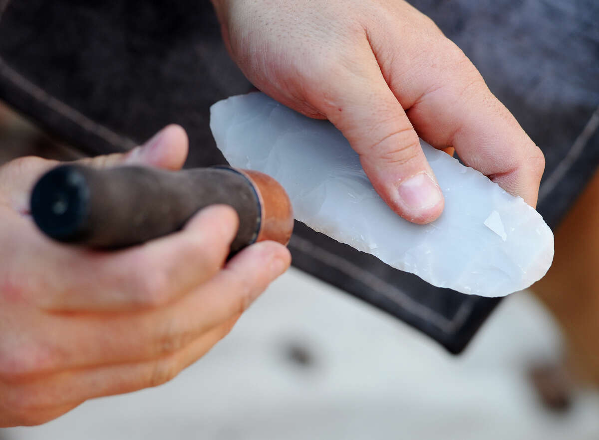 Hobbyist finds therapy in 'flint knapping'