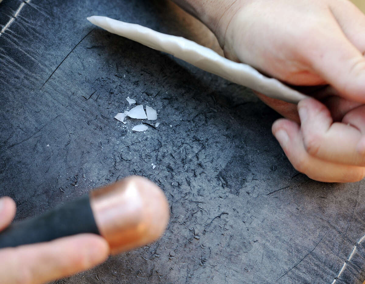 Hobbyist finds therapy in 'flint knapping'