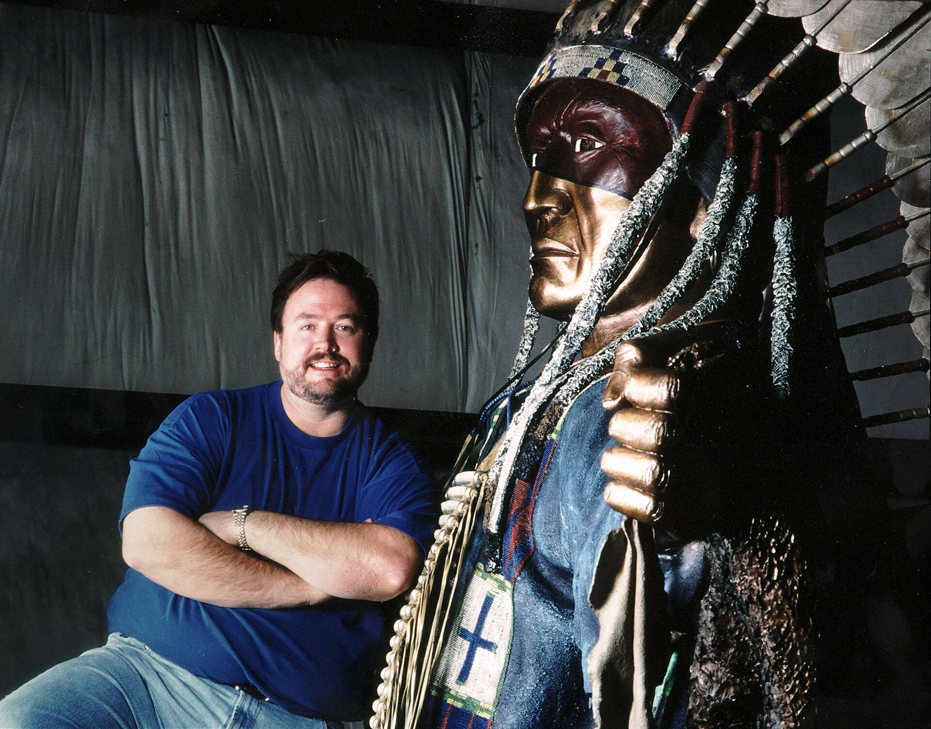 Towering Indian statue at Reliant might be moving to Oklahoma