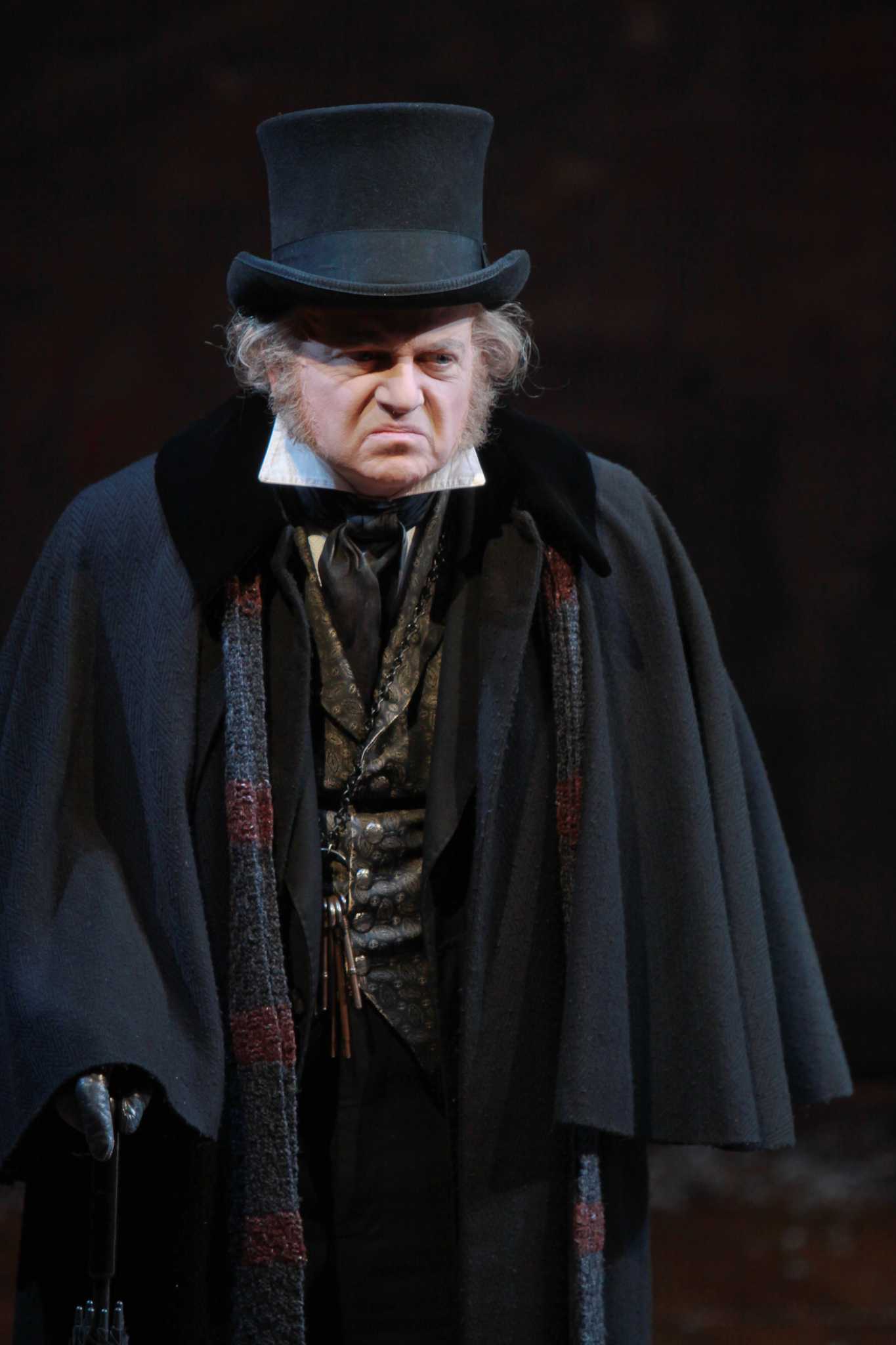 Spoken: Jeffrey Bean plays Scrooge in 'A Christmas Carol'