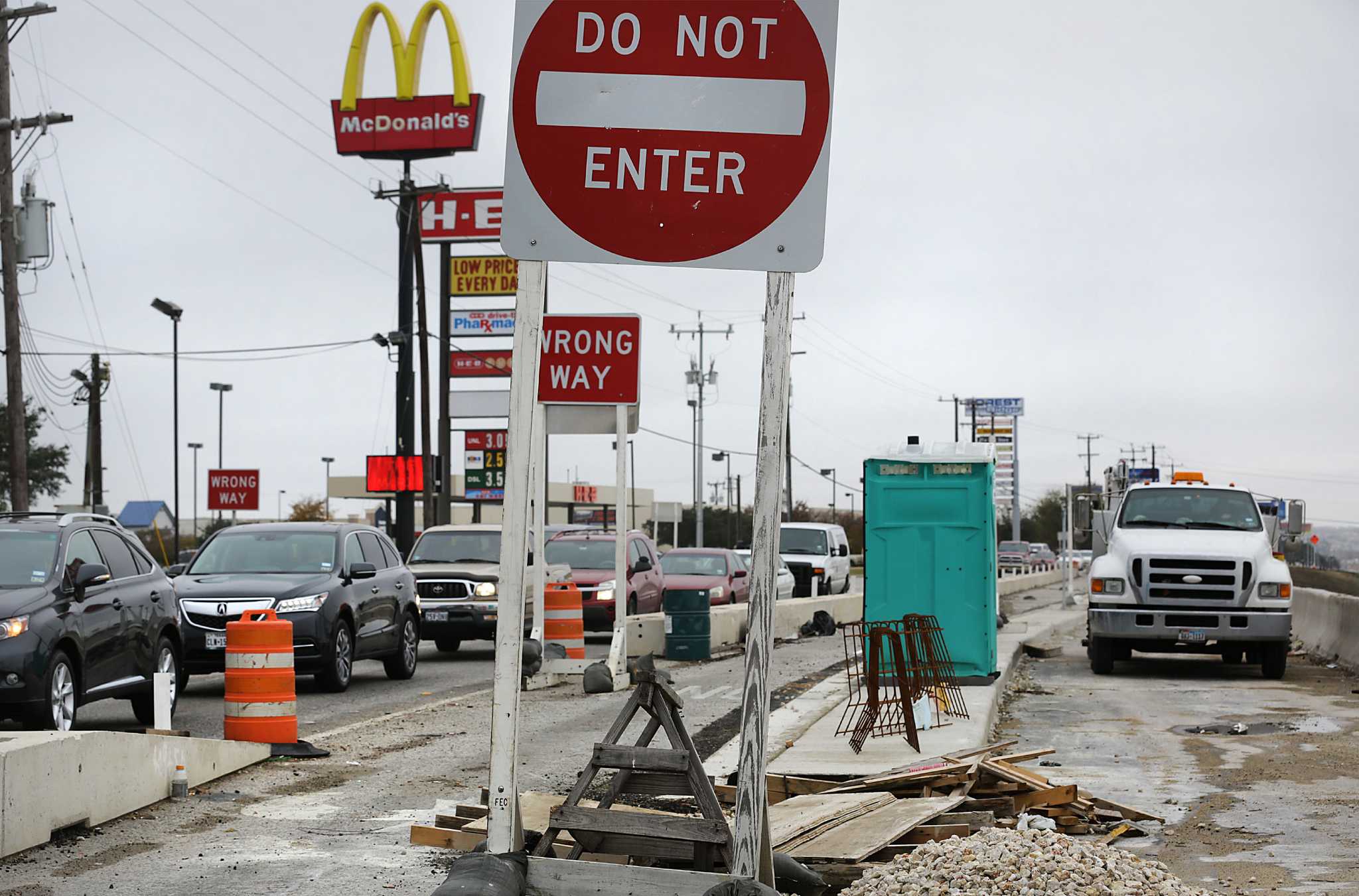 Road work delays have merchants seeing red