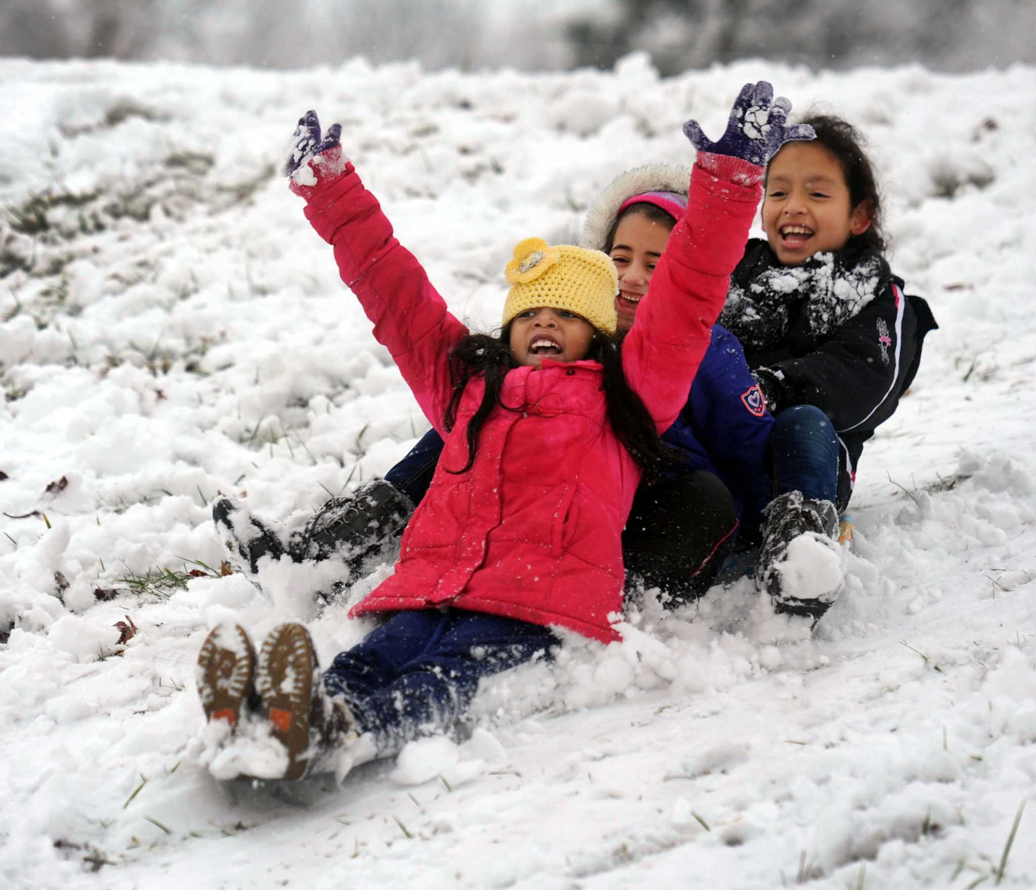 Right on time, the first snowfall
