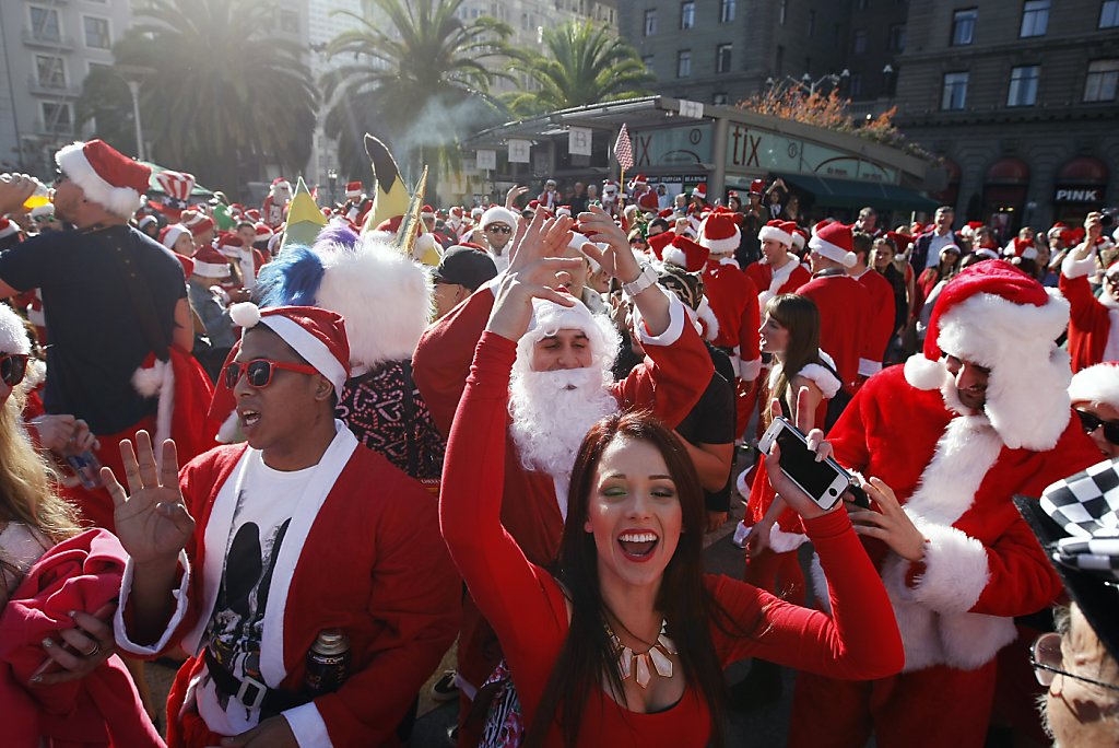 Naughty is nice as SantaCon invades S.F.