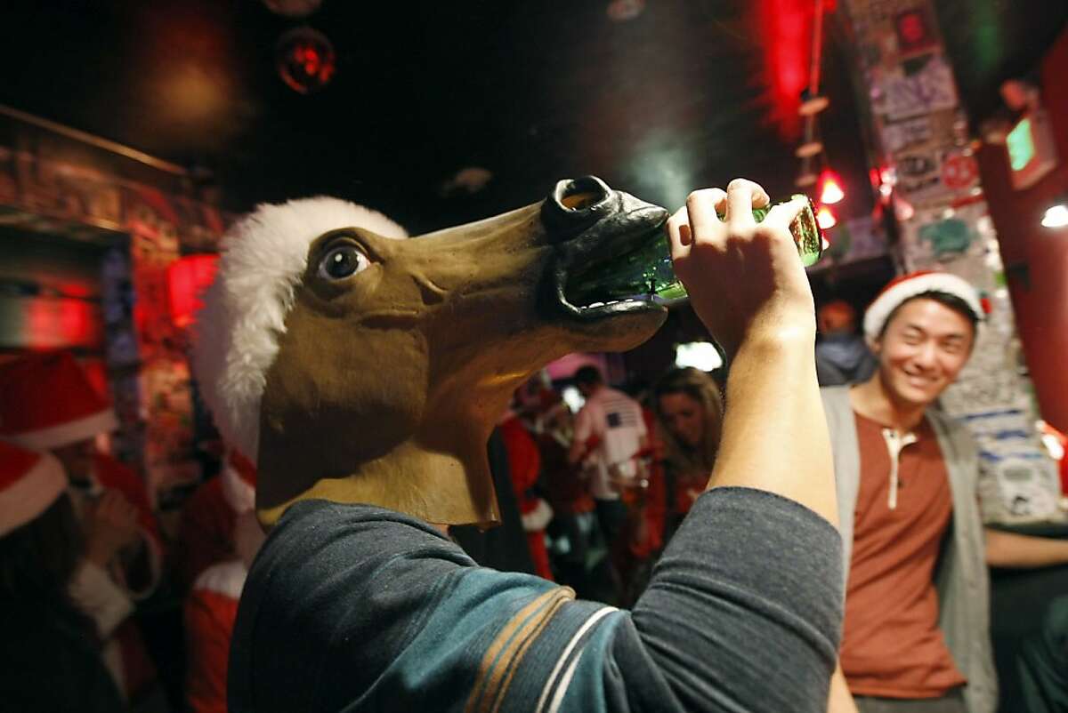Naughty is nice as SantaCon invades S.F.