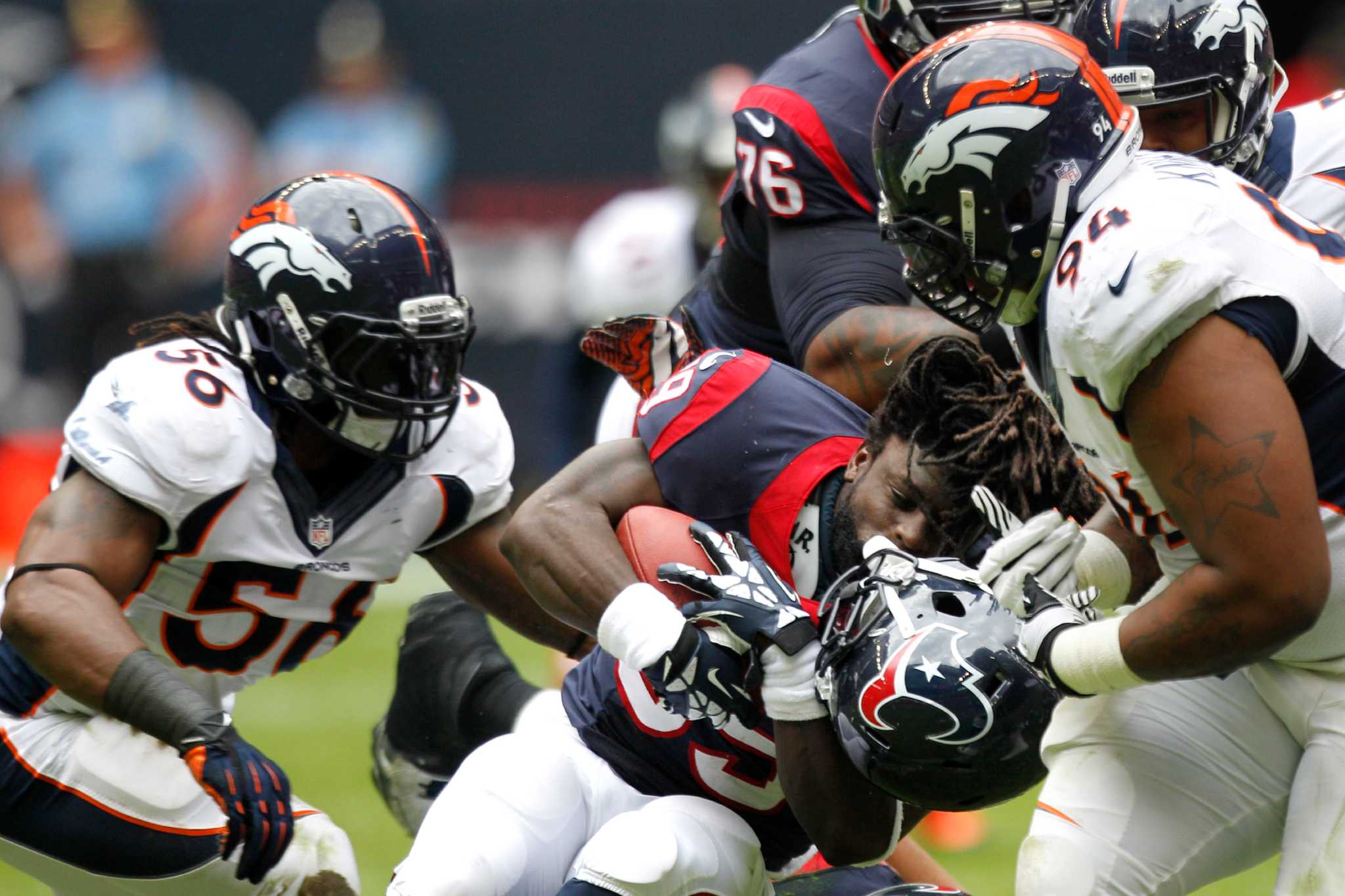 Texans' injury-induced lack of depth evident in loss to Broncos