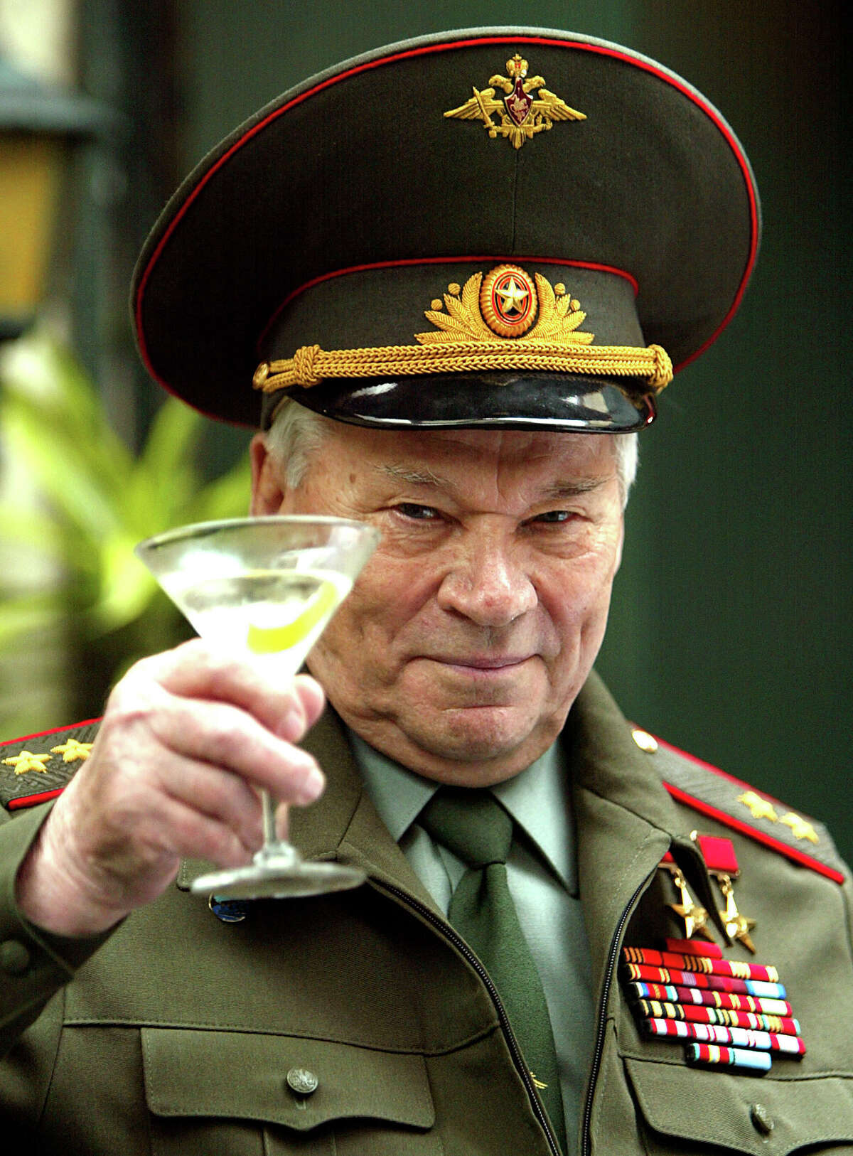 AK-47 rifle designer Mikhail Kalashnikov