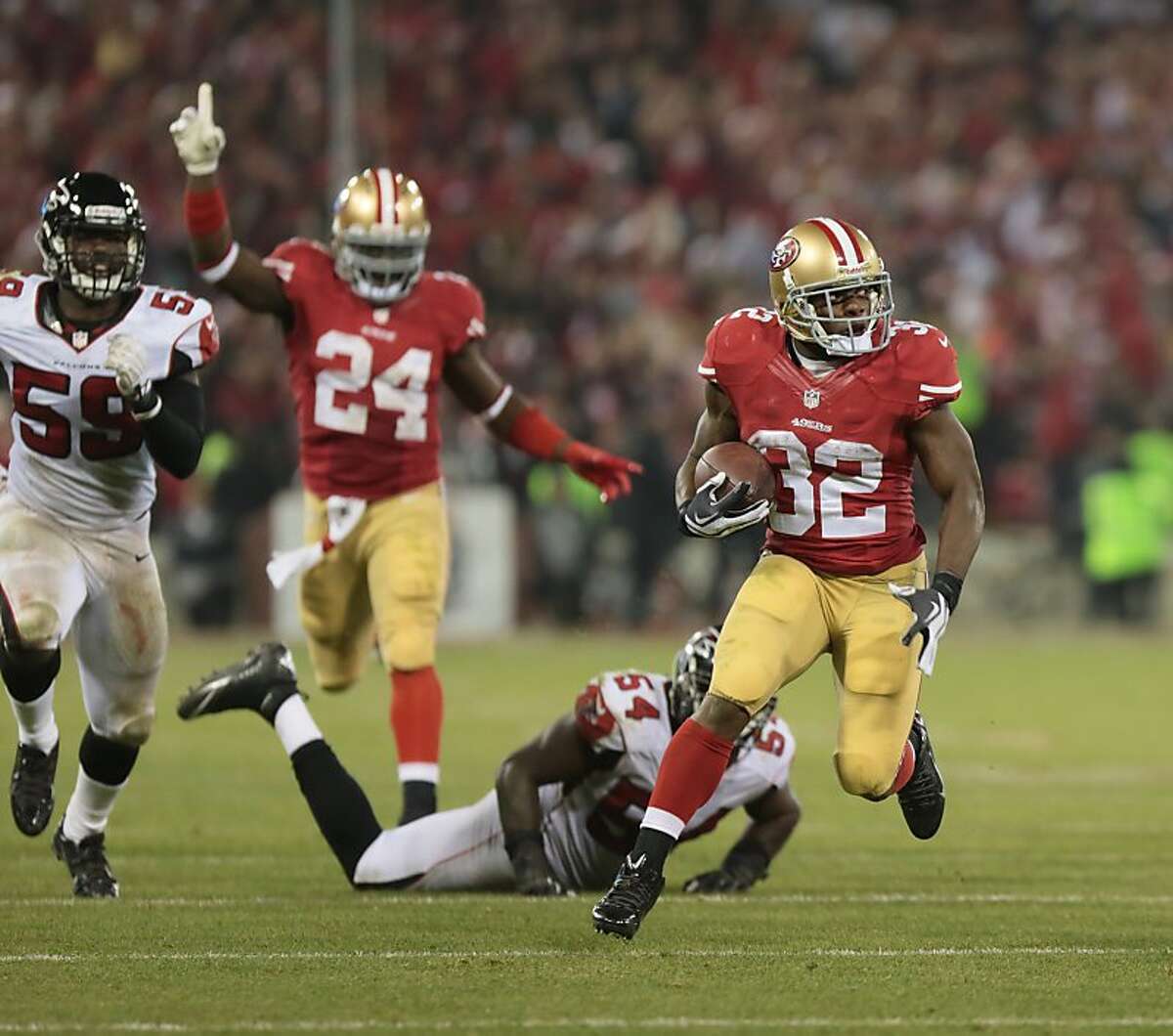 Interception return helps 49ers clinch playoff berth