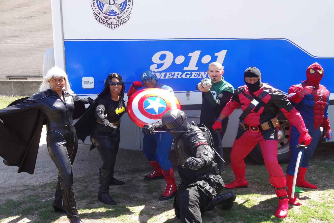 Group of elaborate Dallas superheroes going where police cannot