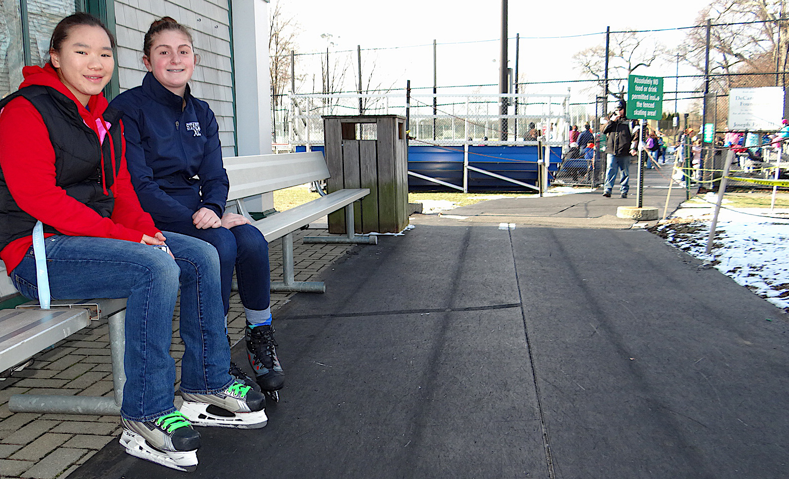 Skaters 'rink' in 2014 on Westport PAL's ice